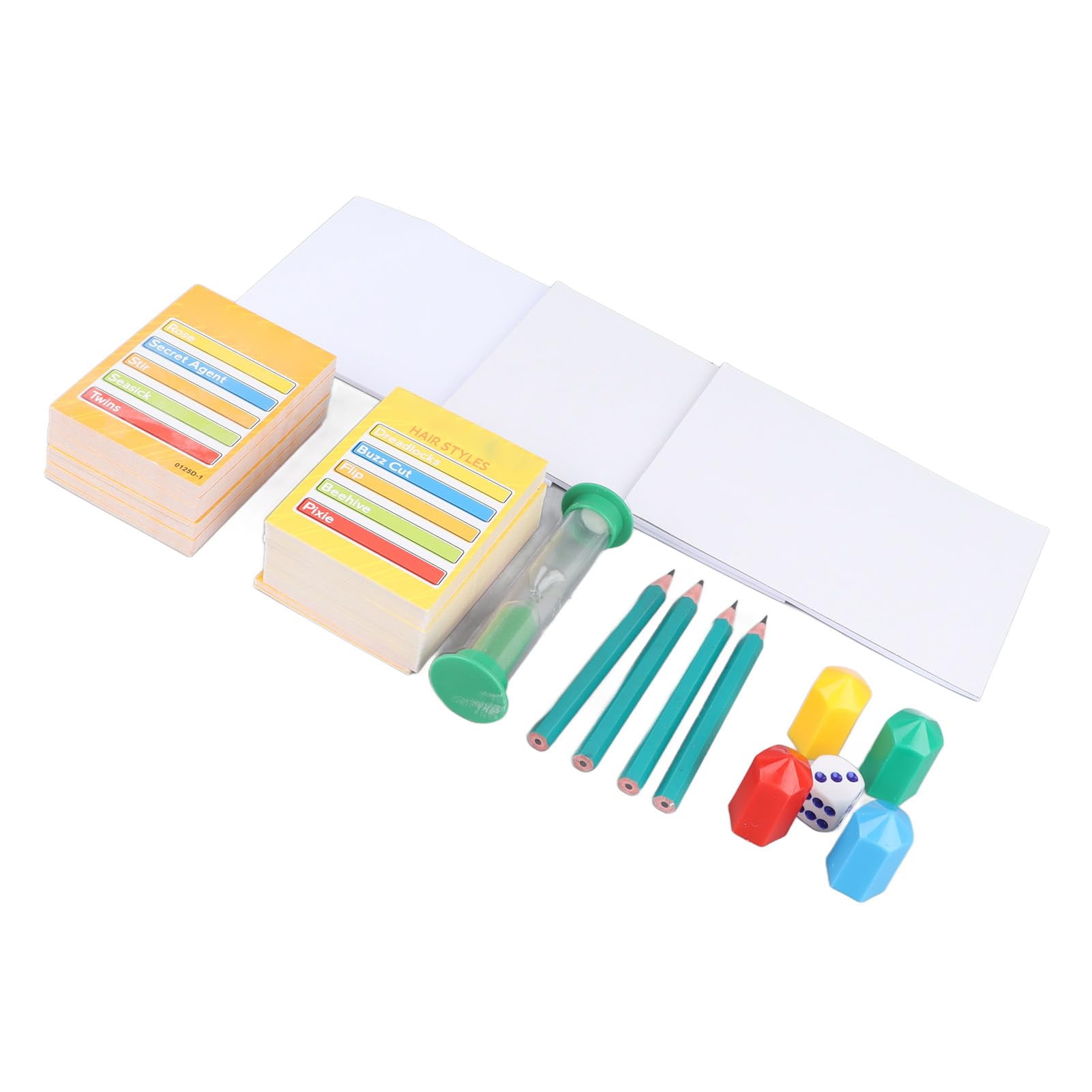 Dice Pictionary Board Game STF9 Kit with 2 Sets of Cards, Sand Clock ...
