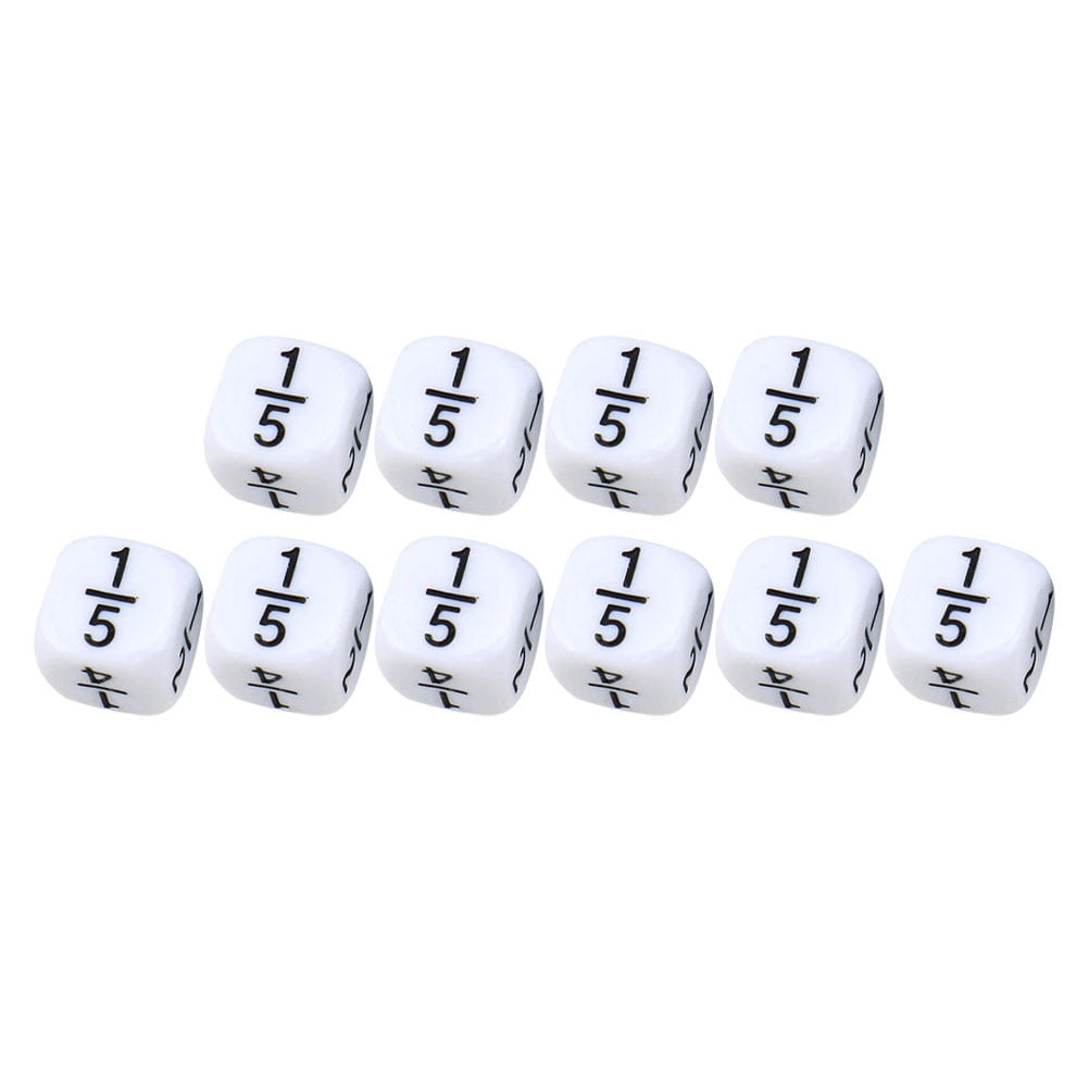 Dice Plastic Plaything Math Game Childrens Toys Kid White D20 Big ...
