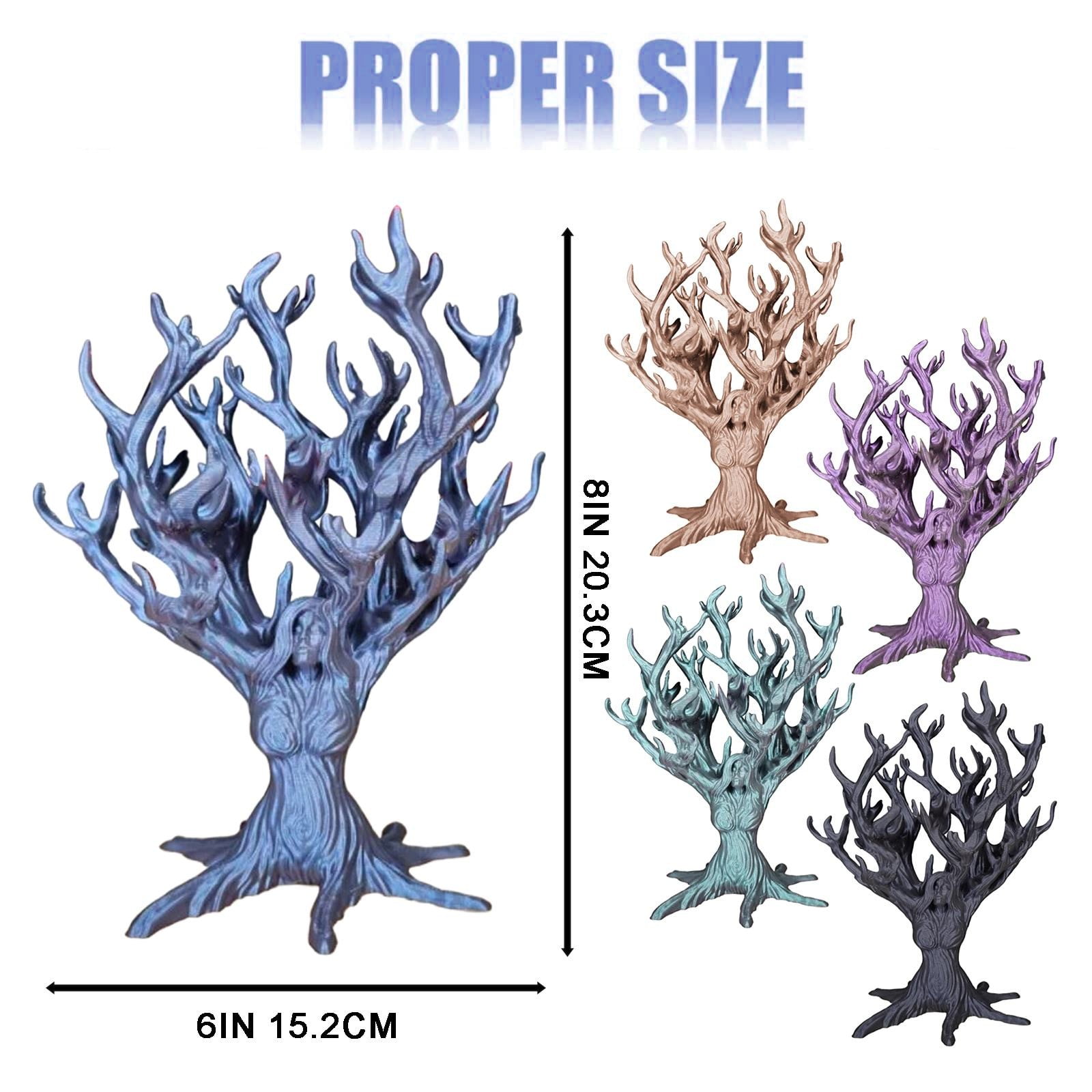 Dice Rack Goddess，Tree Dice Tray for Tabletop Rpg Board Games-Black ...