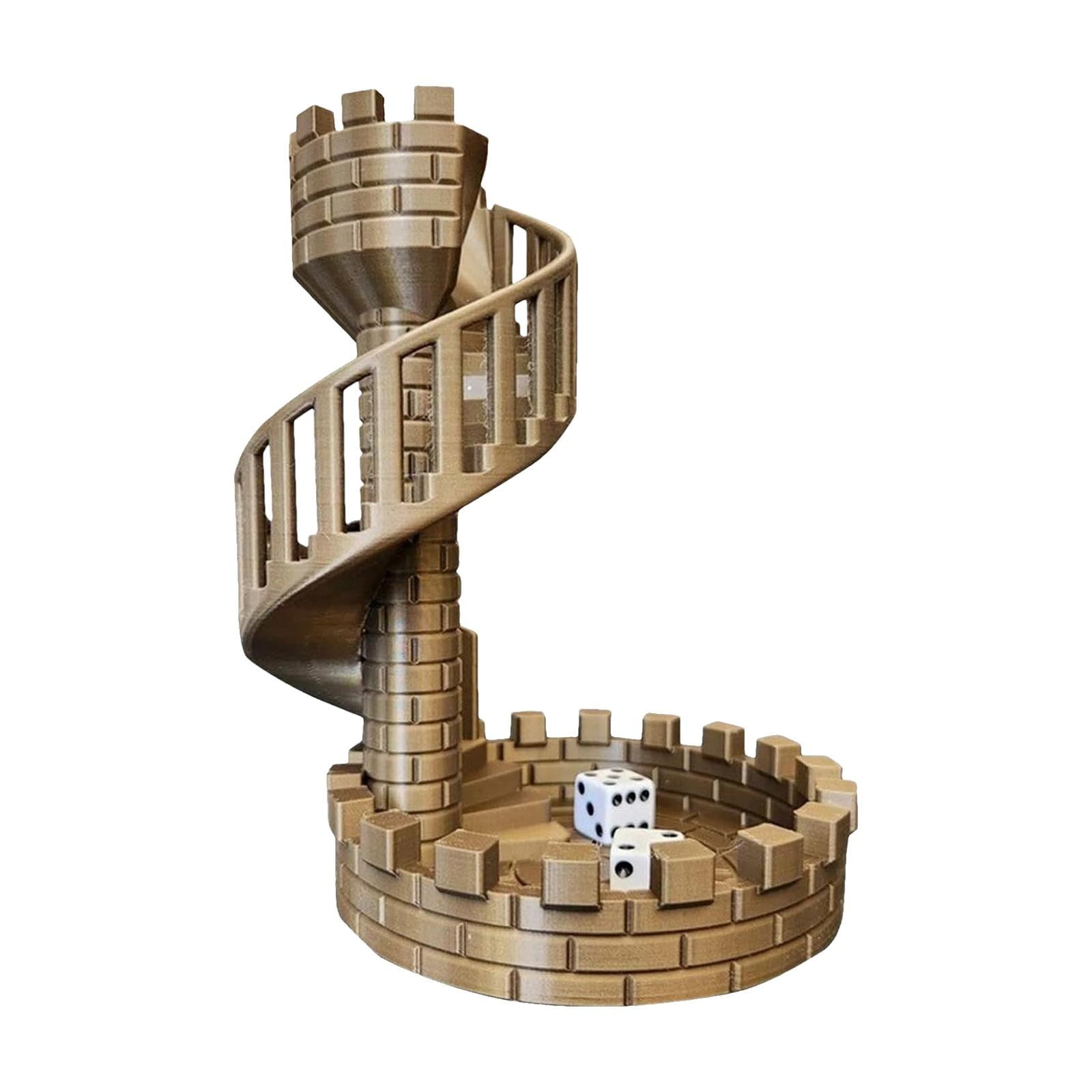 Dice Rolling Tower and Tray Retro Color for Tabletop Games D&D and Rpg ...