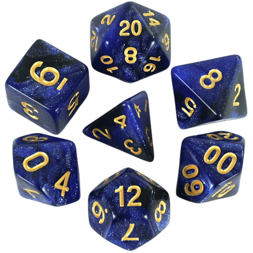 Dice Set Board Games Roll Dice Galaxy Theme Polyhedral Dice Set Amazing ...