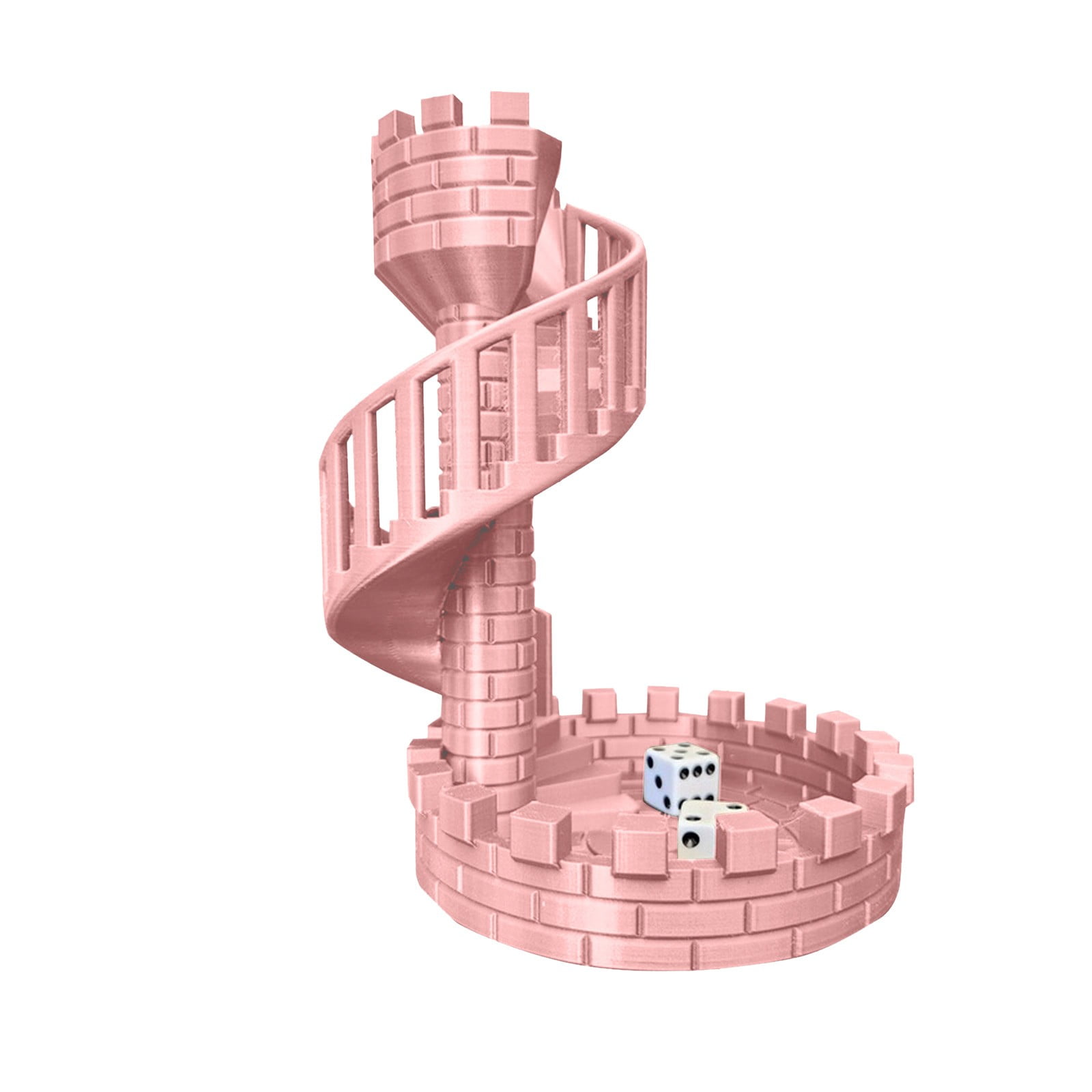 Dice Tower for Dungeons and Dragons Tower with Tray Wood Laser Etched ...