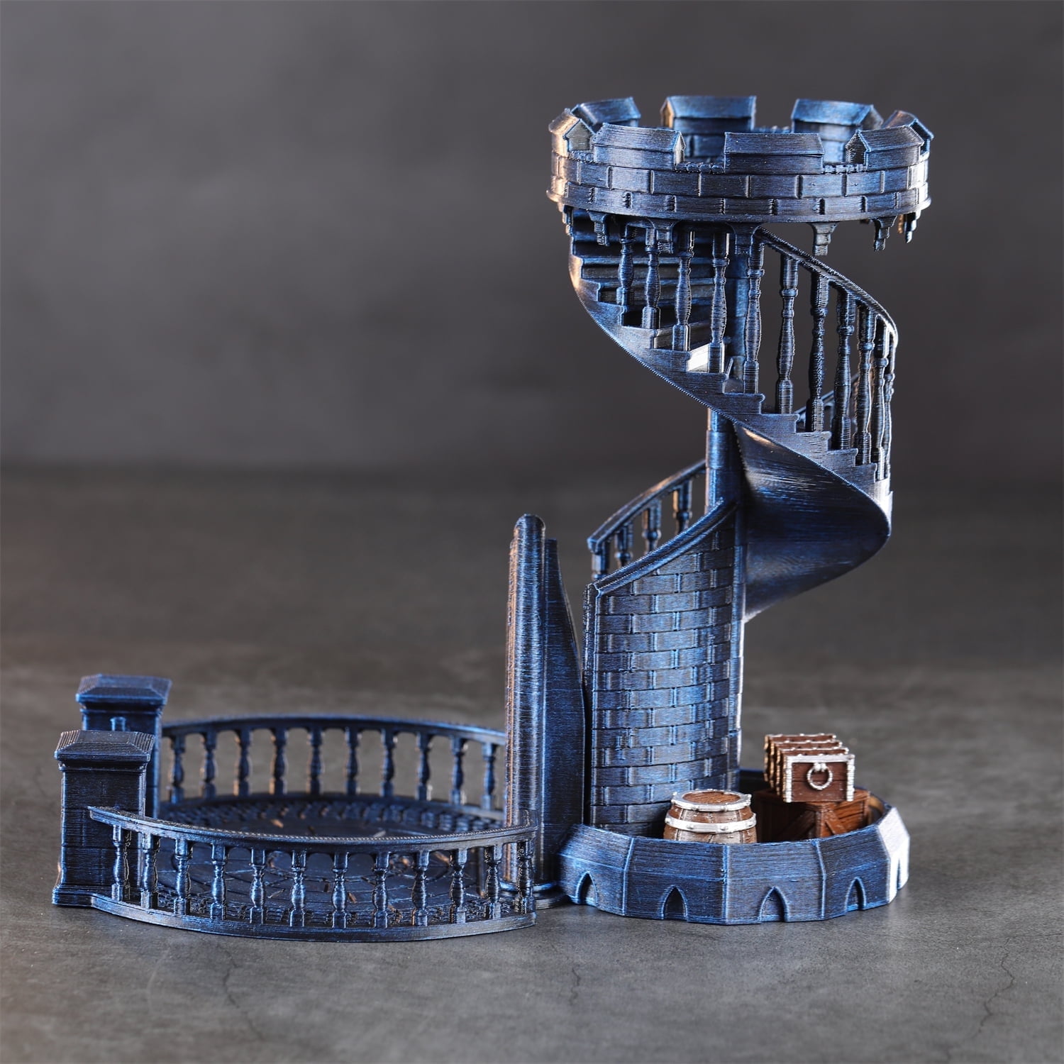 Dice Tower and Tray for Dungeons and Dragons – Plastic RPG Dice Rolling ...