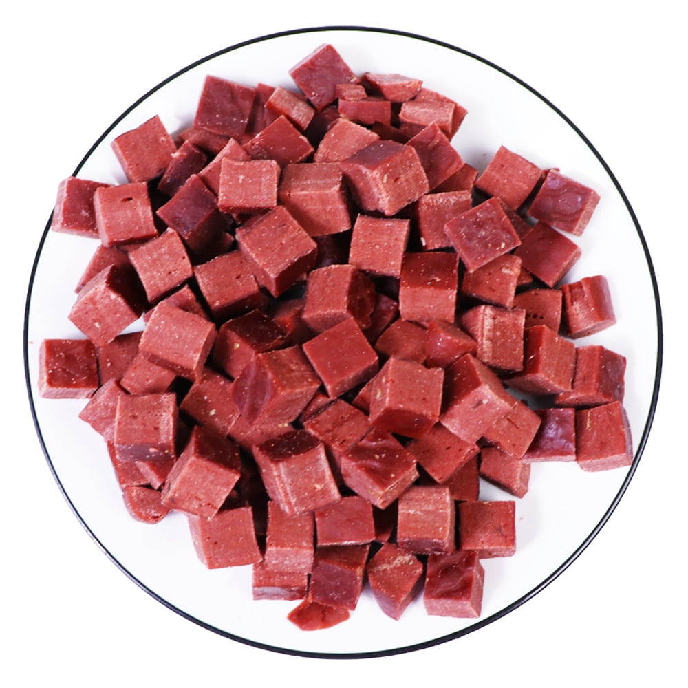 Diced Beef Dog Treats for Small, Medium, & Large Dog - Healthy, Easily ...