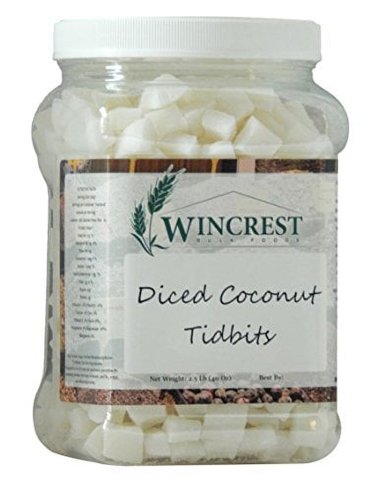 Diced Coconut Tidbits - 15mm - 2.5 Lb Economy Size Tub - Walmart.com