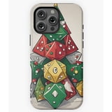 Dicemas Tree Funny DND Christmas Dice Phone Case for iPhone 16 15 14 13 ...