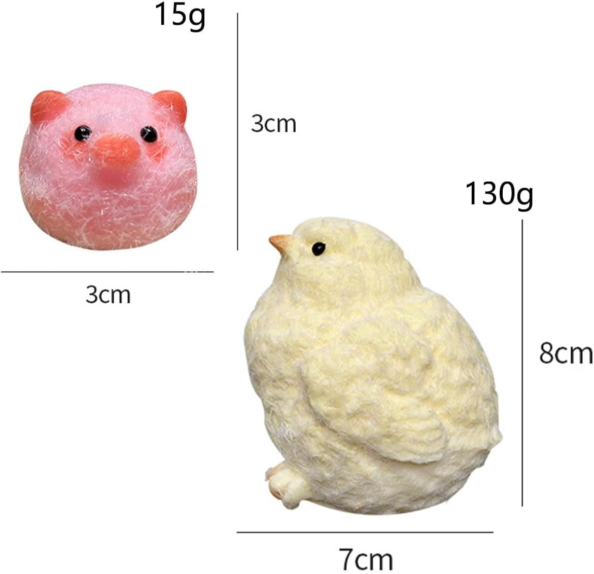 Diceymbol 2025 New Chicken Soft Relief Press Toy Mini Chick Soft Toys ...