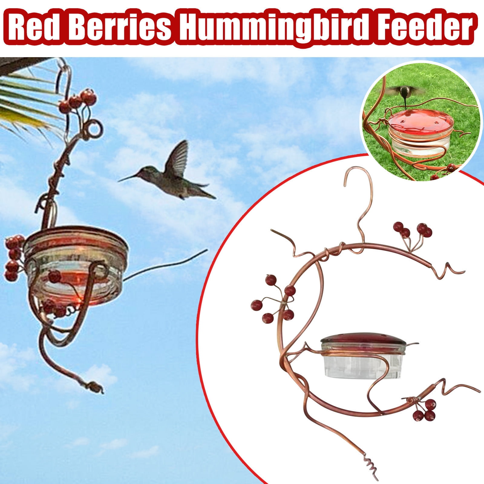Diceymbol 2025 New Bird Feeder for Outdoors Hanging Bird House, Wild ...
