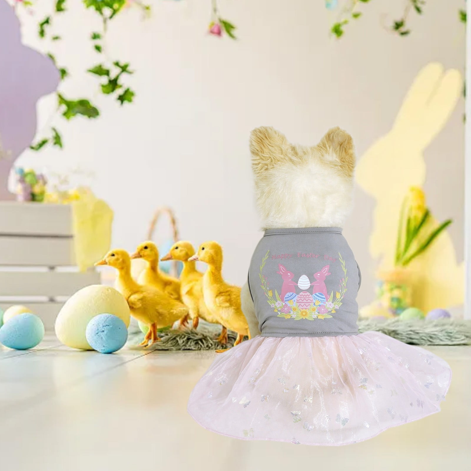 Diceymbol 2025 New Easter Dog Clothes Easter Cute Pet Summer Clothes ...