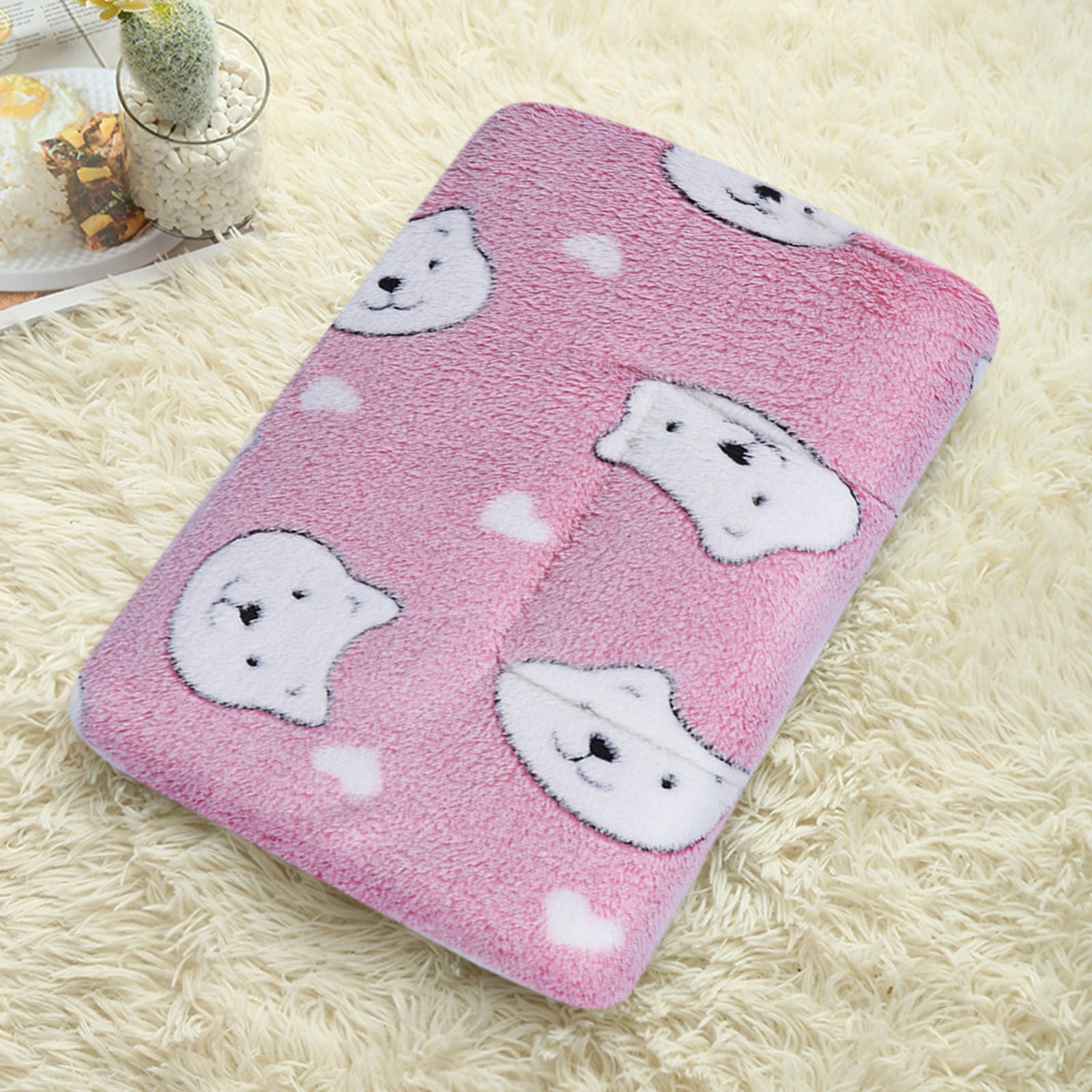 Diceymbol 2025 New Plush Pet Mat Ultra Soft Dog Cat Crate Mat Sleeping ...