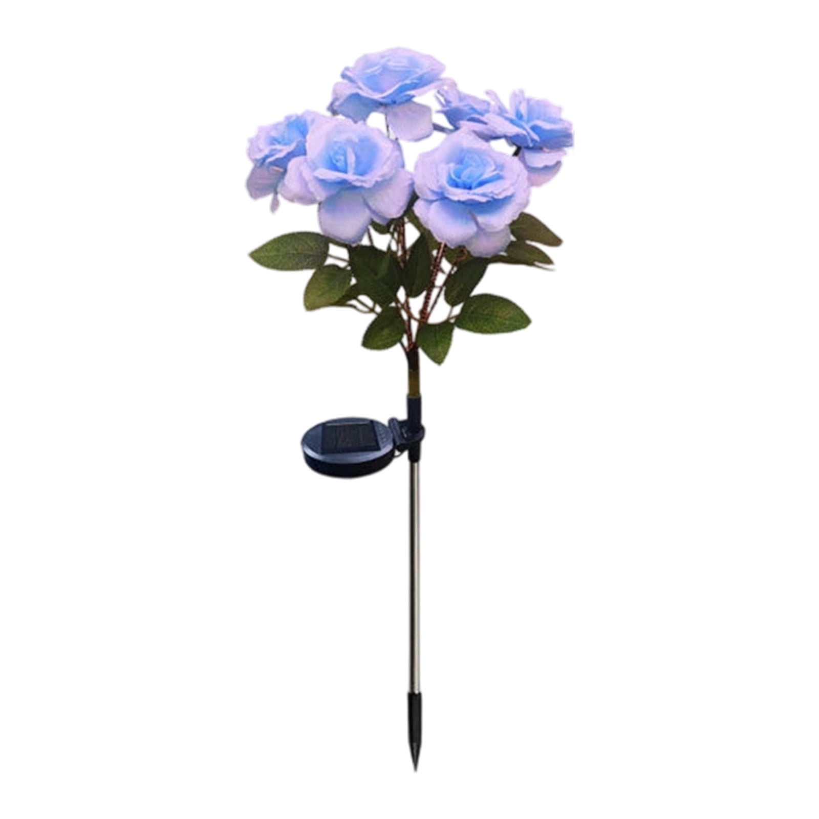 Diceymbol 7 LED Solar Rose Flower Lights Outdoor, Waterproof Plastic ...