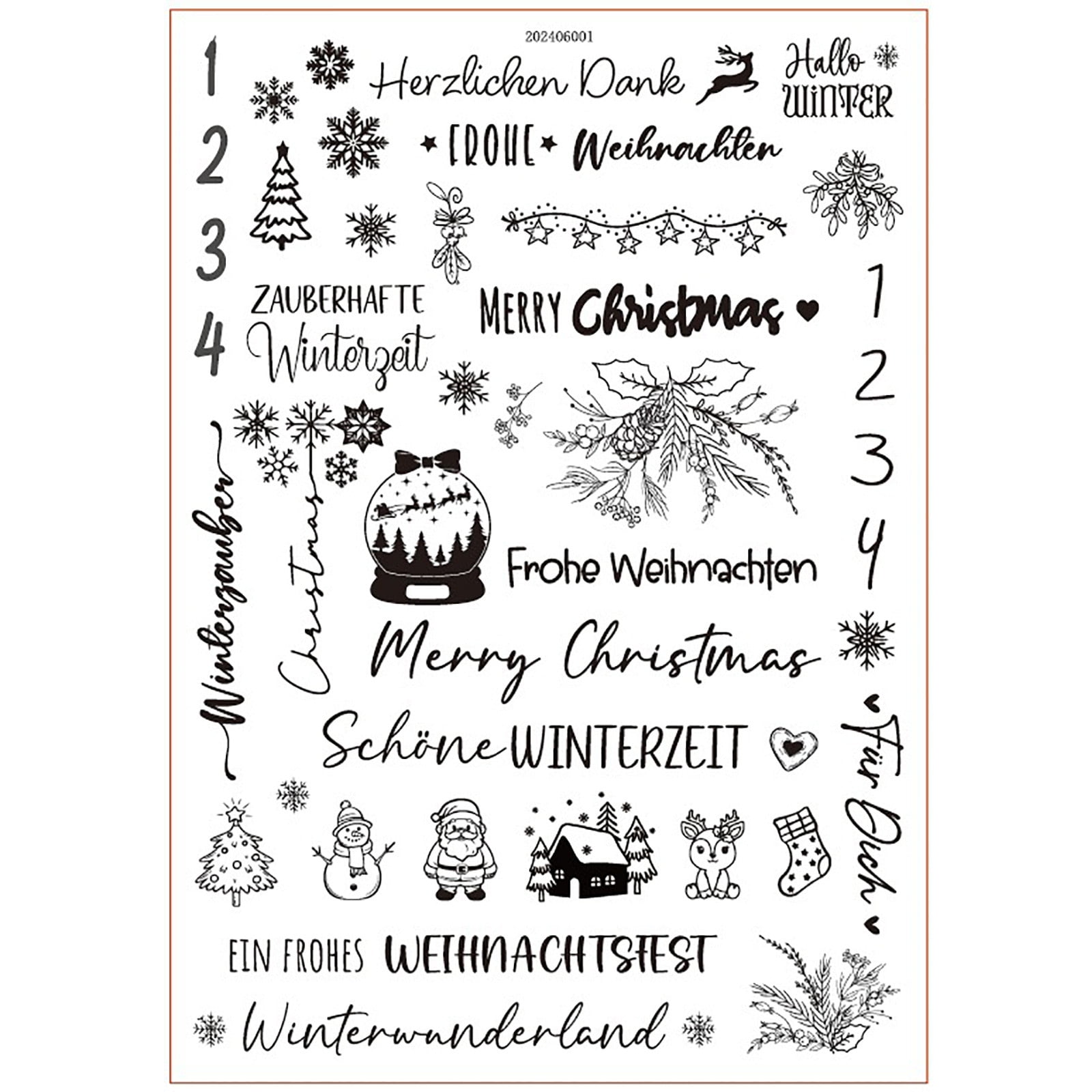 Diceymbol Charming Christmas Candle Clay Decals Adorable Water Based ...