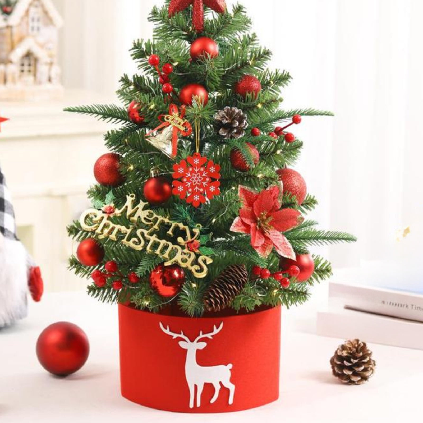 Diceymbol Christmas Tree Collar Ring,Tree Skirt, Christmas Artificial ...