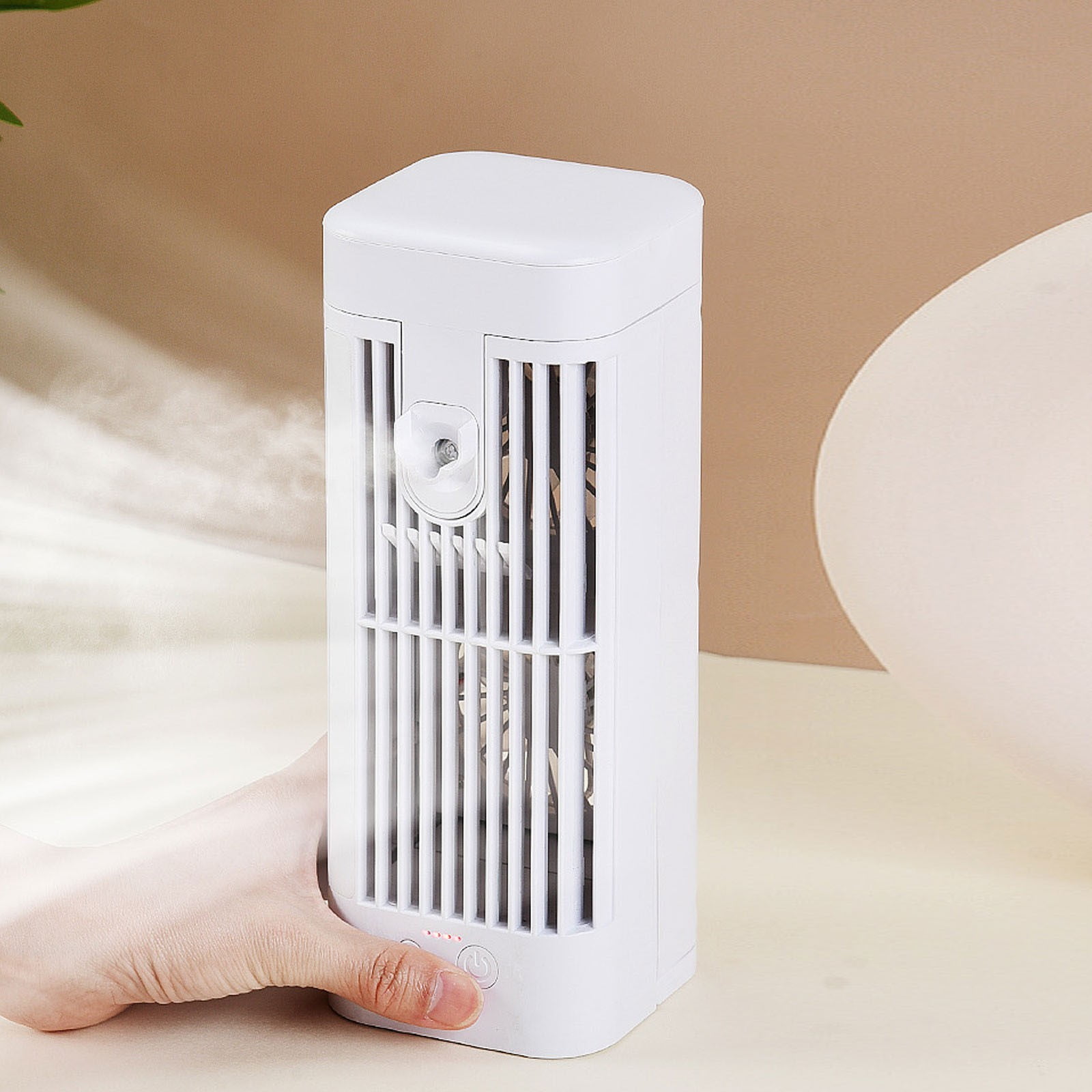 Diceymbol Conditioning Indoor Mini Spray Fan with Ice Mist, 3-Speed ...