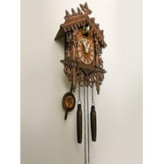 Minimalist Cuckoo Clock with Chimer, Pendulum, Battery Powered Bird ...