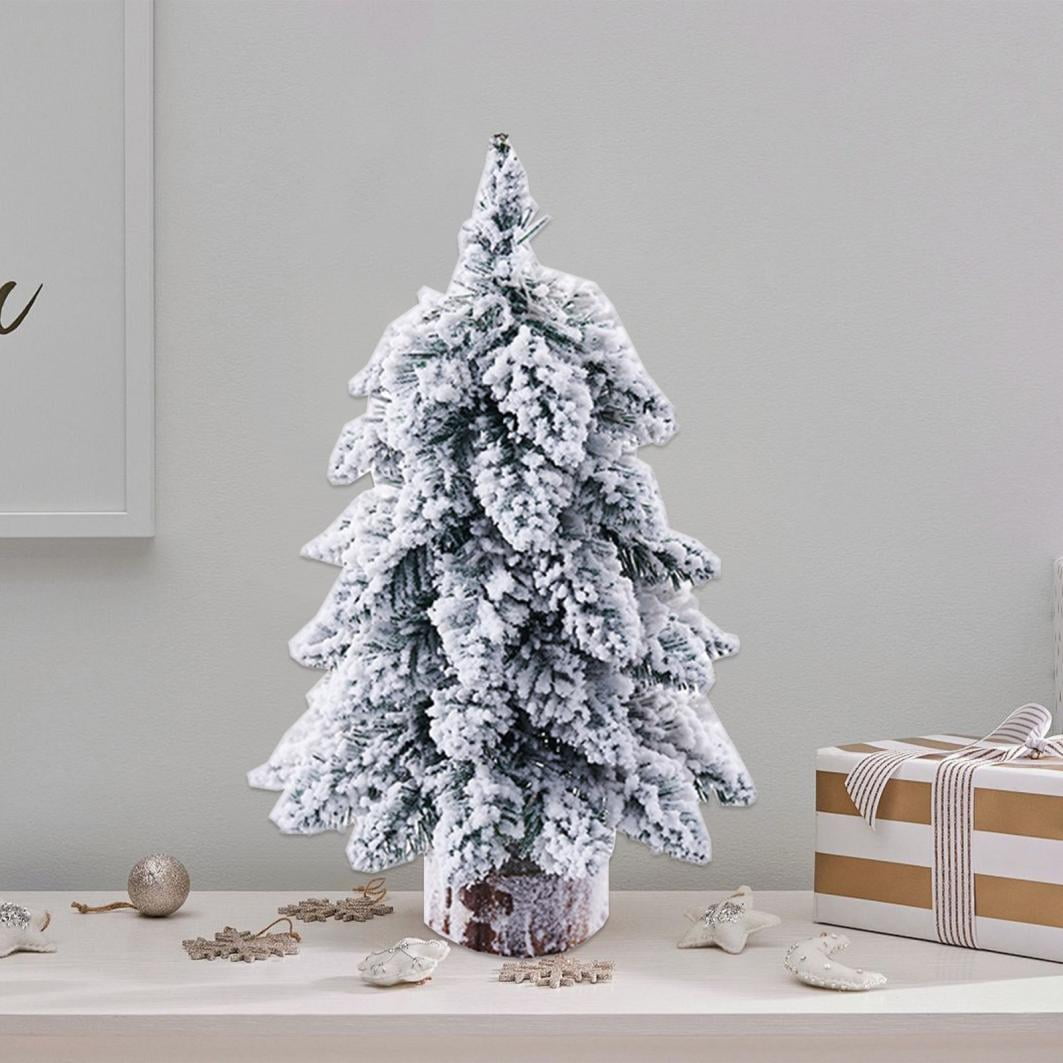 Diceymbol Desktop Christmas Tree 17.7 Inch Mini Cedar Evergreen Decor ...