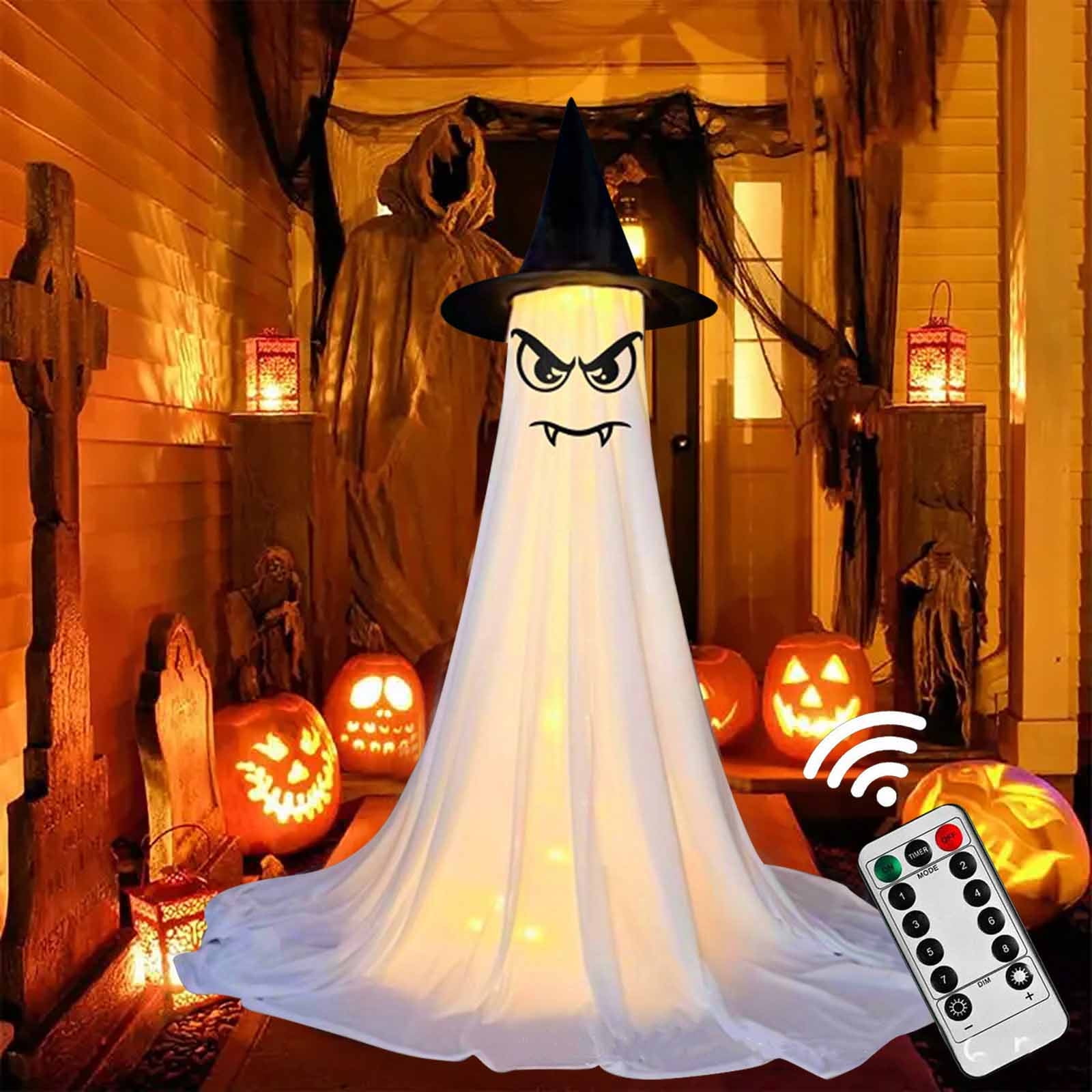 Diceymbol Floating Ghost Lamp with Remote Battery Powered Halloween ...
