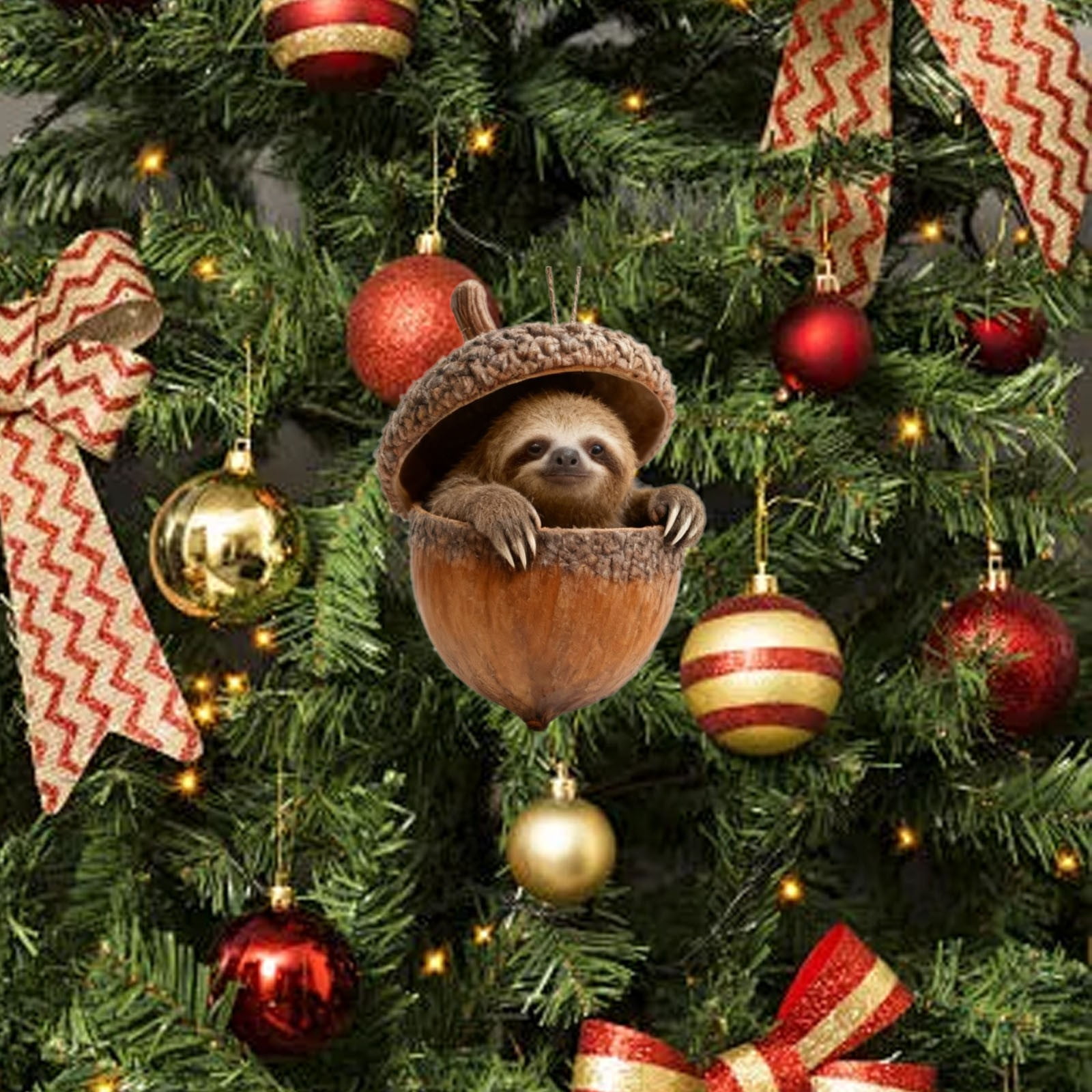 Diceymbol Forest Animals Christmas Ornament 4 Inch, Woodland Creature ...