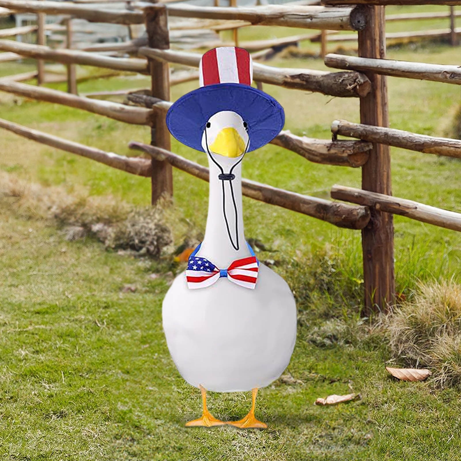 Diceymbol Independence Day Flag Goose Lawn Decoration Set 24 Inch ...