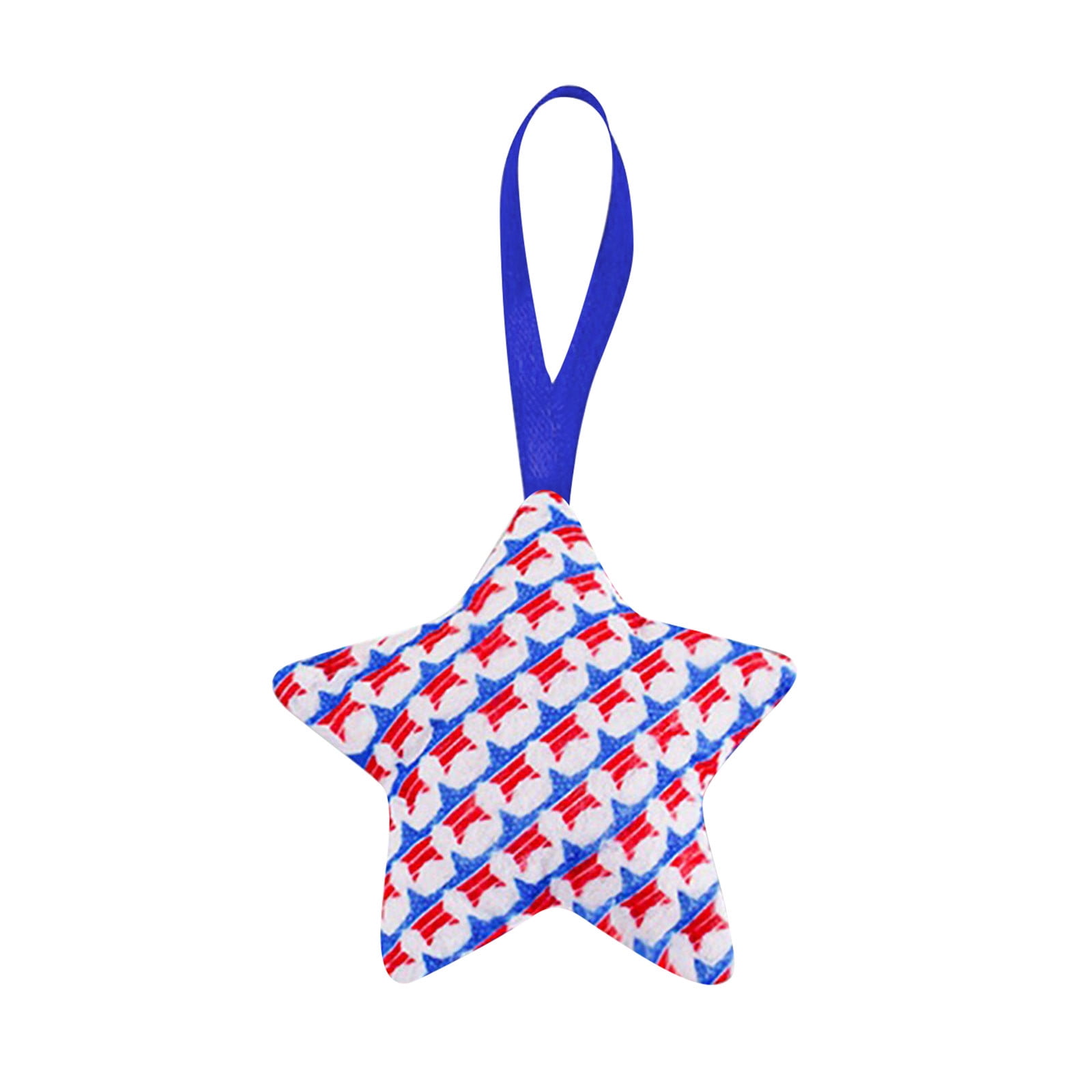 Diceymbol Independence Day Star Decor Cotton-Filled Patriotic Hanging ...