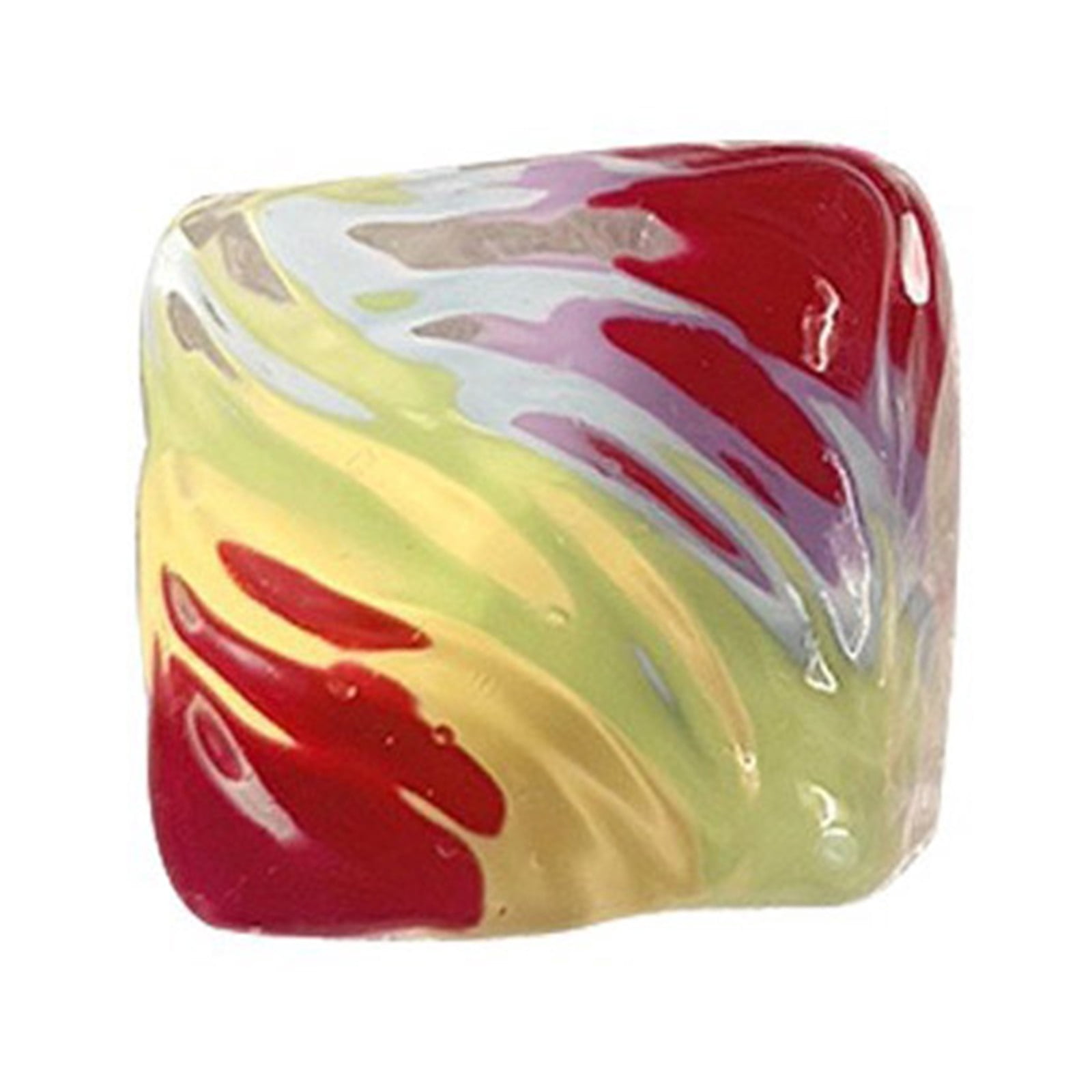 Diceymbol Multicolor Marbled Cube Squishy Stress Reliever Glossy for ...