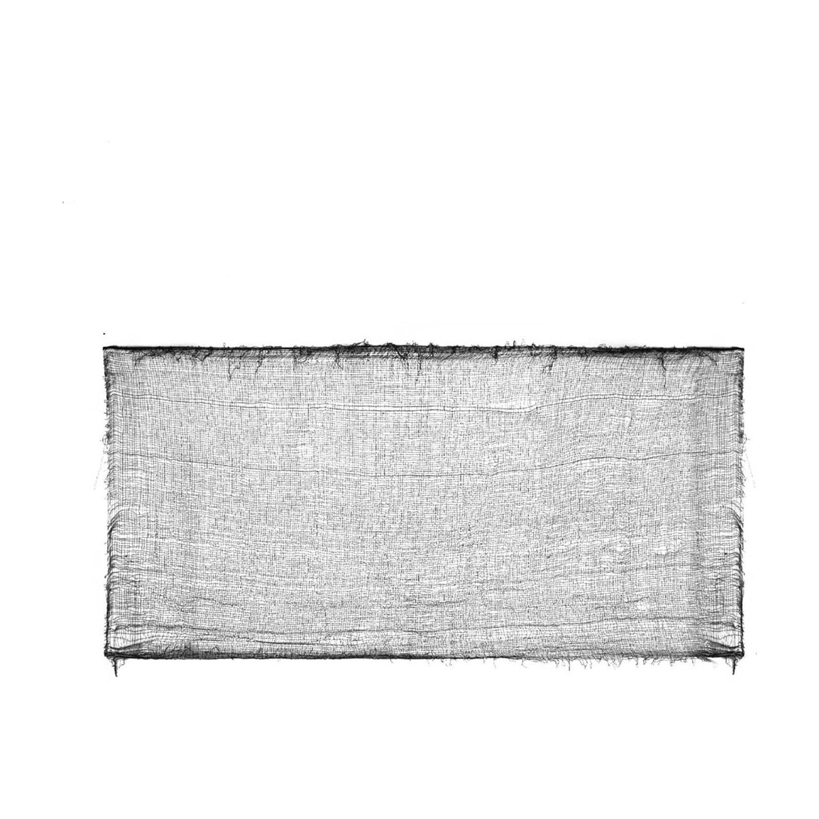 Diceymbol Oversized Spooky Hanging Gauze 16ft Black Tattered Fabric for ...
