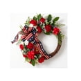 Diceymbol Patriotic Wreaths for Front Door 17.72 Inch 4th Of July ...