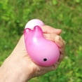 Diceymbol Pink Heart Rabbit Shaped Squishy Stress Reliever Frosted ...