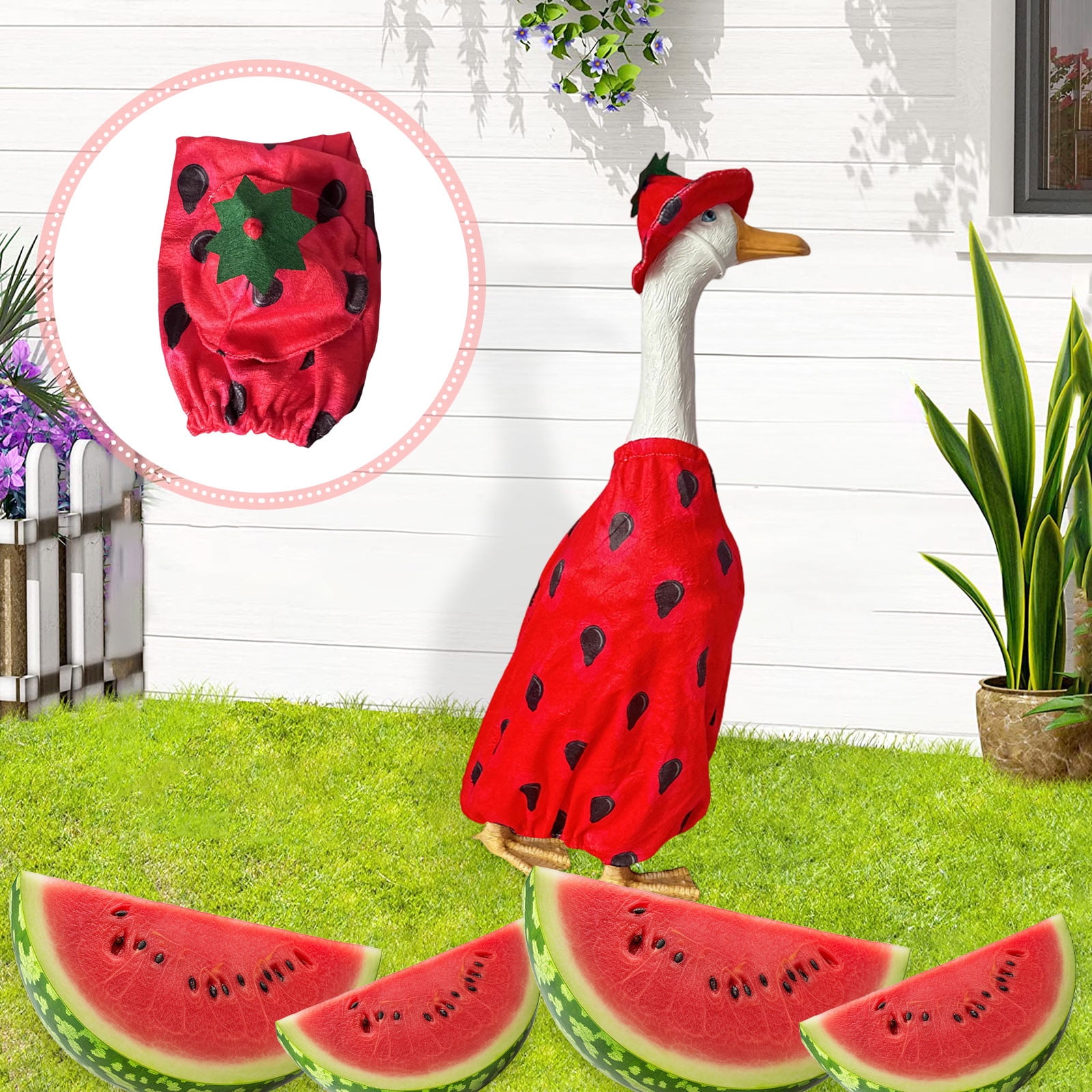 Diceymbol Porch Goose Outfit for 23" Statues Heavy-Duty Decorative ...