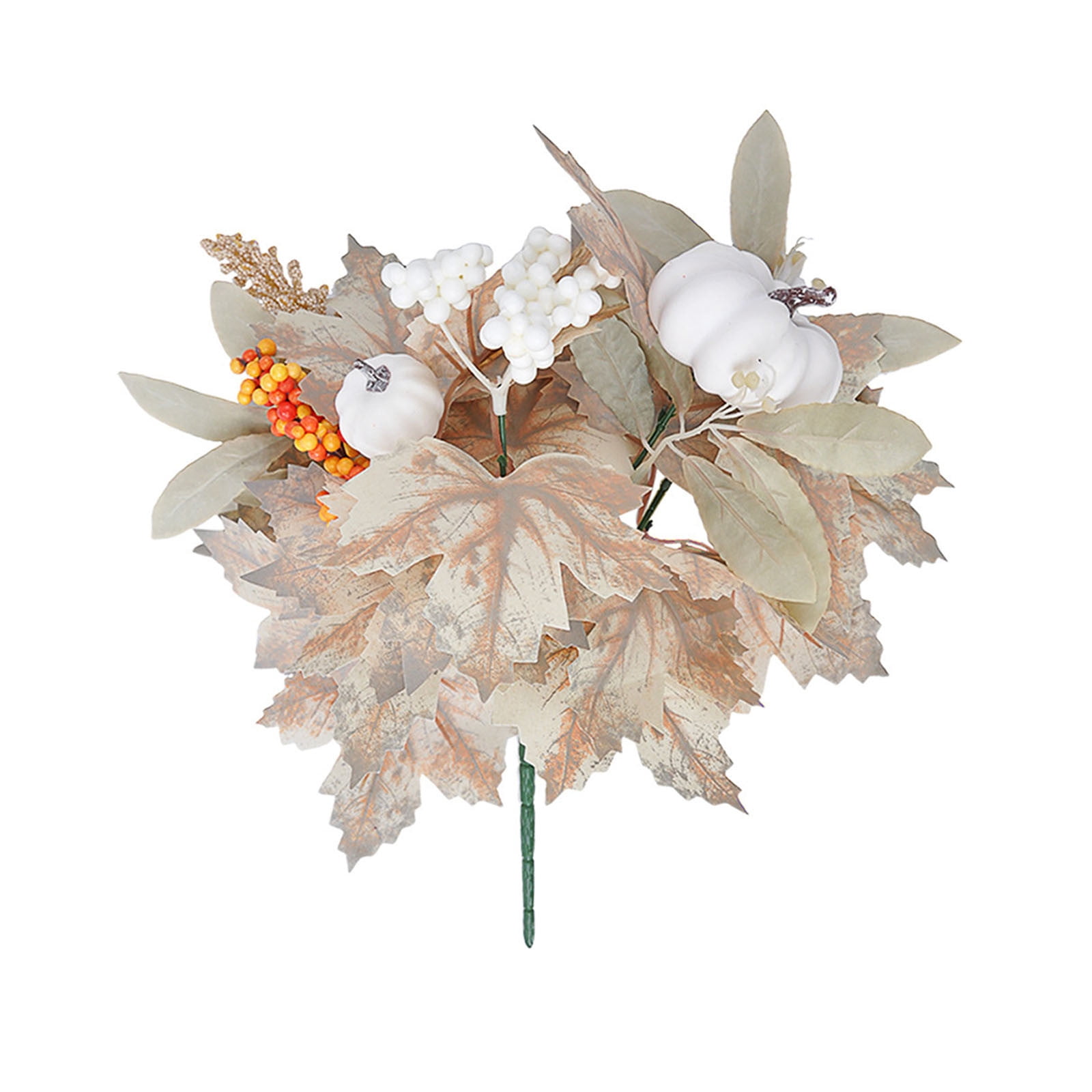 Diceymbol Pumpkin Maple Leaf Decorative Cuttings 12" Artificial Fall ...