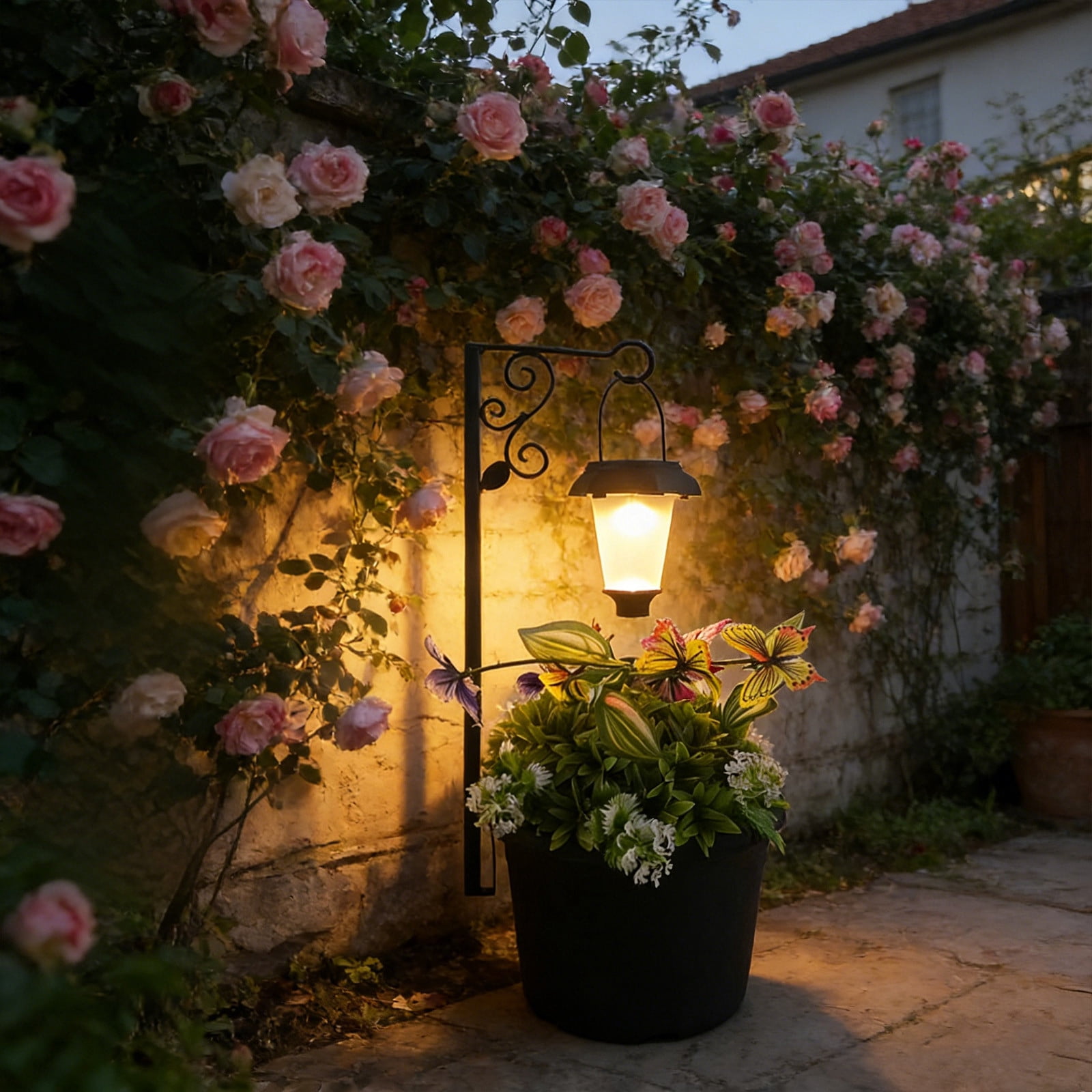 Diceymbol Solar Wall Planter with Light I65 Waterproof Vintage Hanging ...