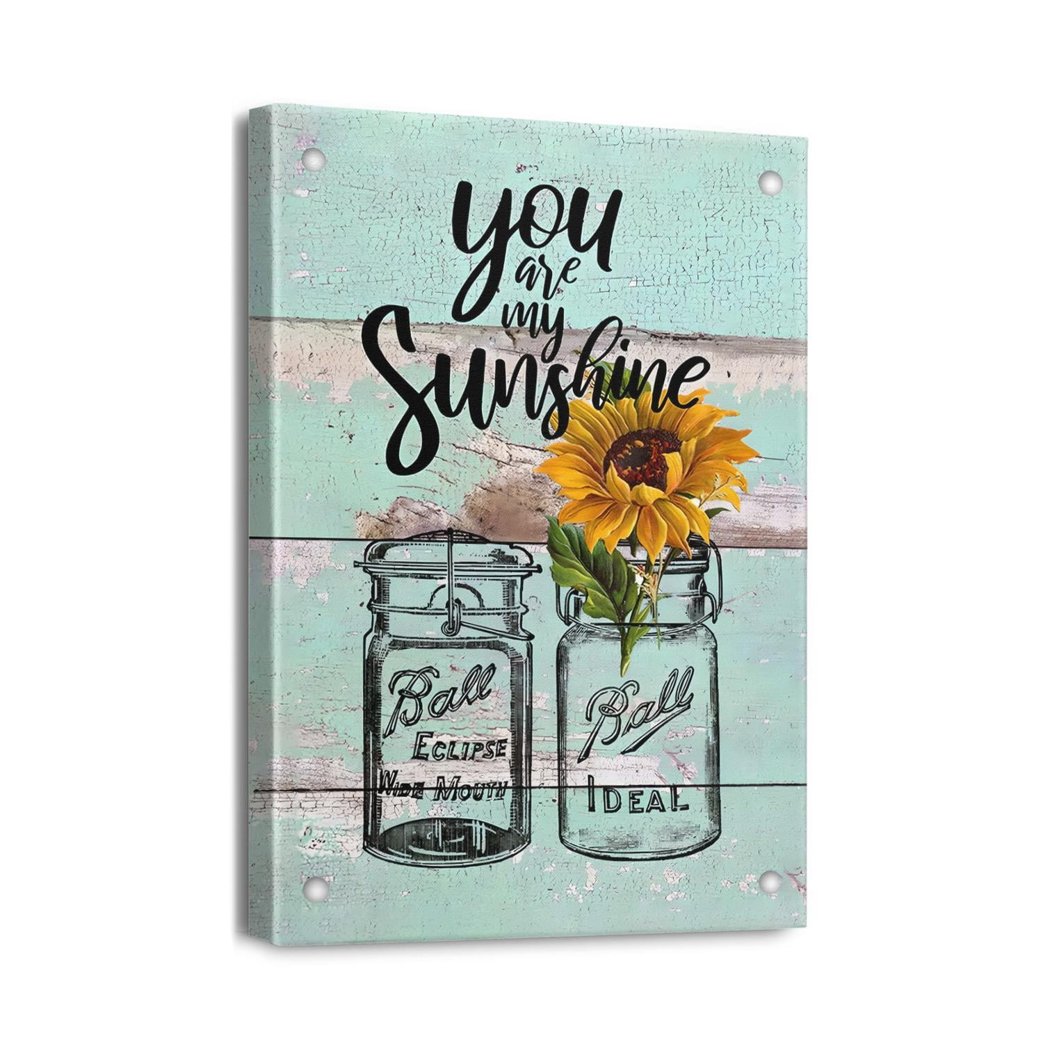 Dicilly Wall Art Inspiration You Are My Sunshine Wooden Grain Board ...