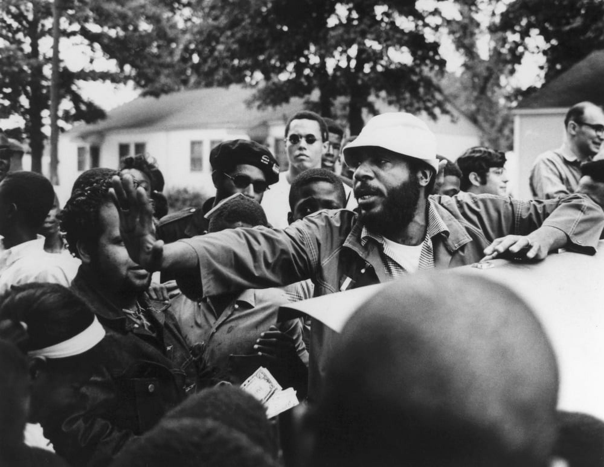 Dick Gregory (1932- ). Namerican Comedian, Clearing Through A Crowd ...