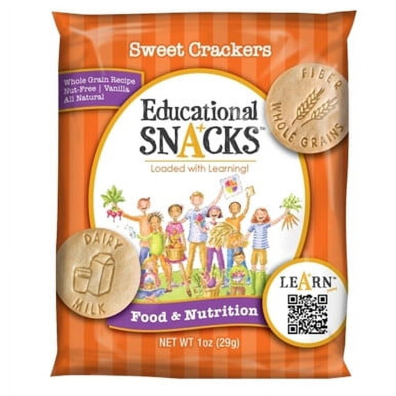 Dick & Jane Food & Nutrition Educational Snack Crackers, 1 Ounces, 120 ...