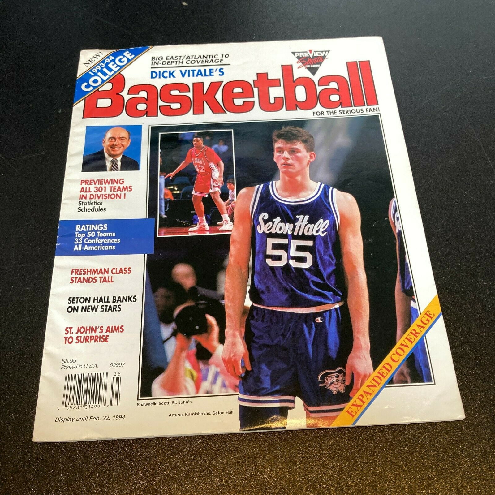 Dick Vitale Signed Autographed Basketball Magazine - Walmart.com