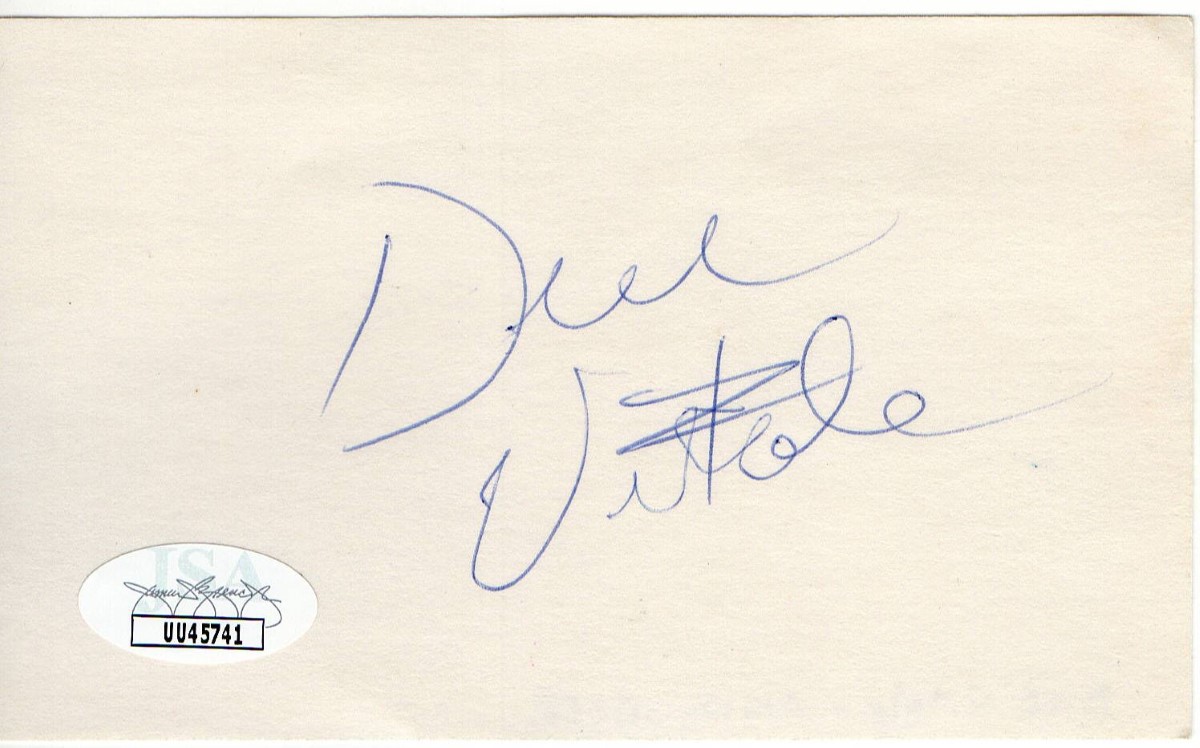 Dick Vitale Signed Autographed Index Card Legendary Broadcaster JSA ...