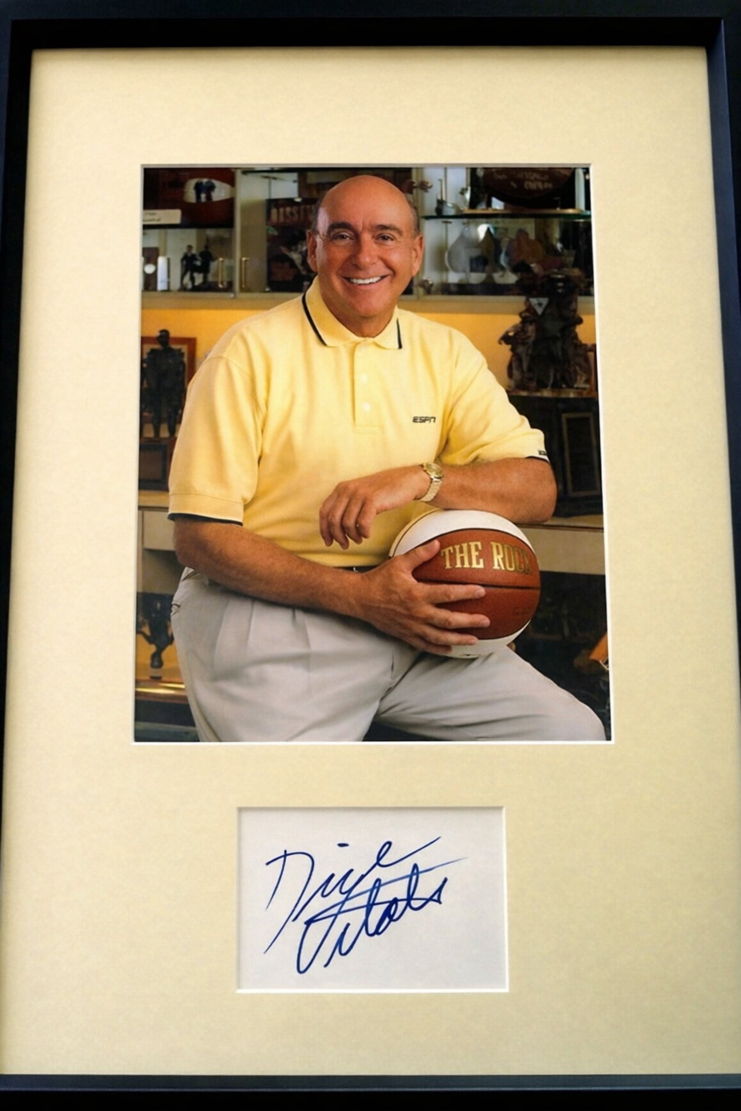 Dick Vitale autograph framed with 8x10 basketball photo JSA - Walmart.com