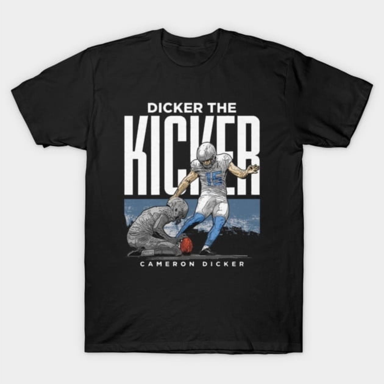 Dicker The Kicker Funny Los Angeles Football Fan Sport Retro Graphic ...
