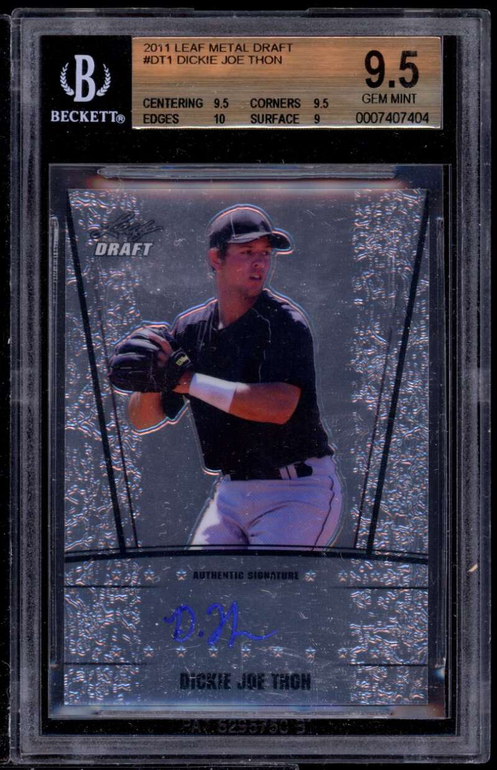 Dickey Joe Thon Rookie Card 2011 Leaf Draft #dt1 BGS 9.5 (9.5 9.5 10 9 ...