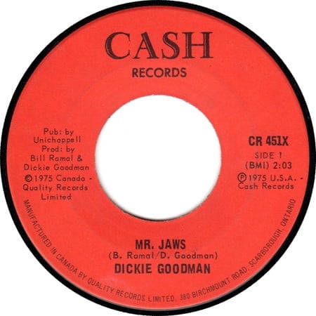 Dickie Goodman – Mr. Jaws / Irv's Theme (7" 45RPM Vinyl) (New ...