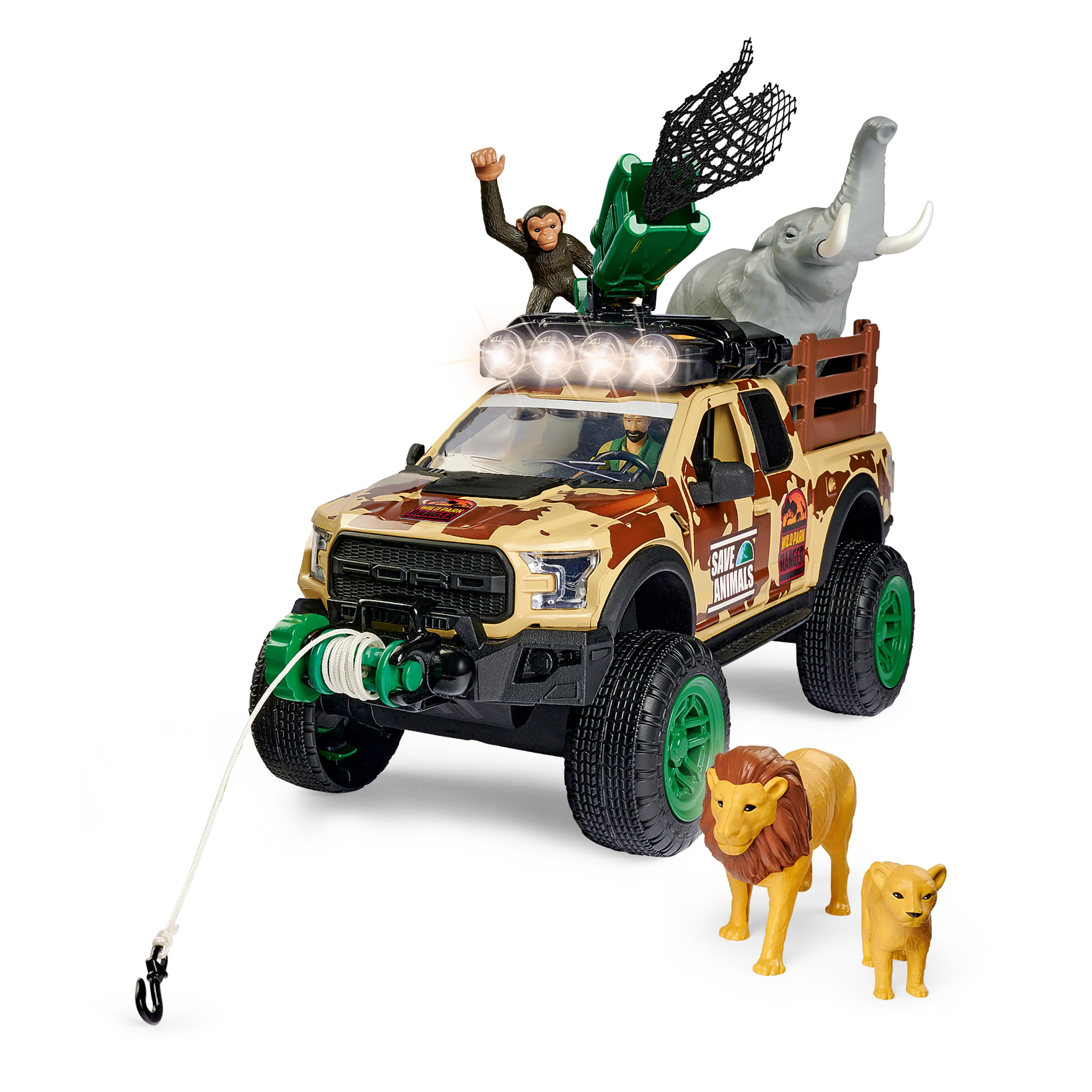 Dickie Toys Light & Sound Park Ranger - Safari Ford Raptor Toy ...