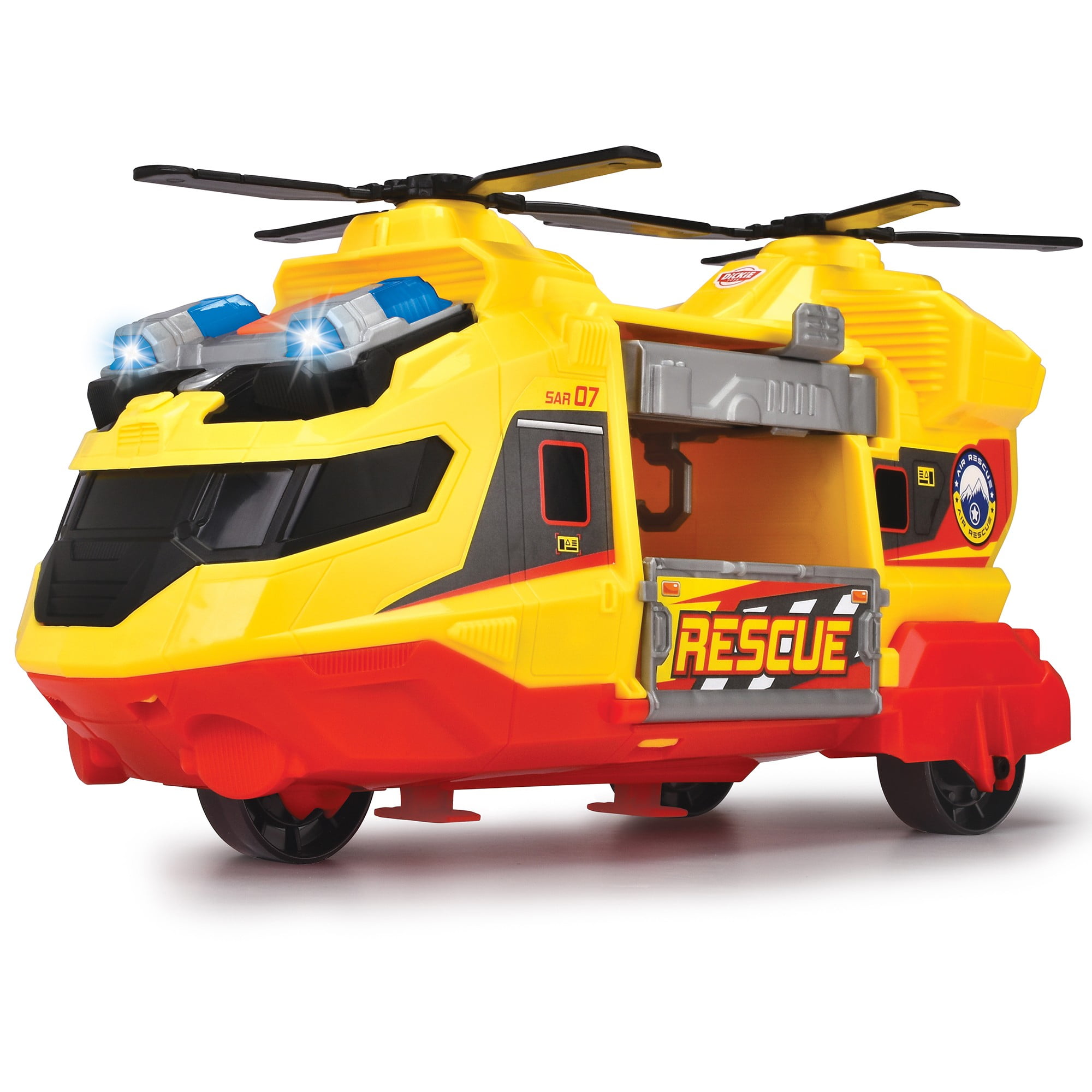 Dickie Toys: Rescue Helicopter - Yellow & Red - 11" Light & Sound Toy ...