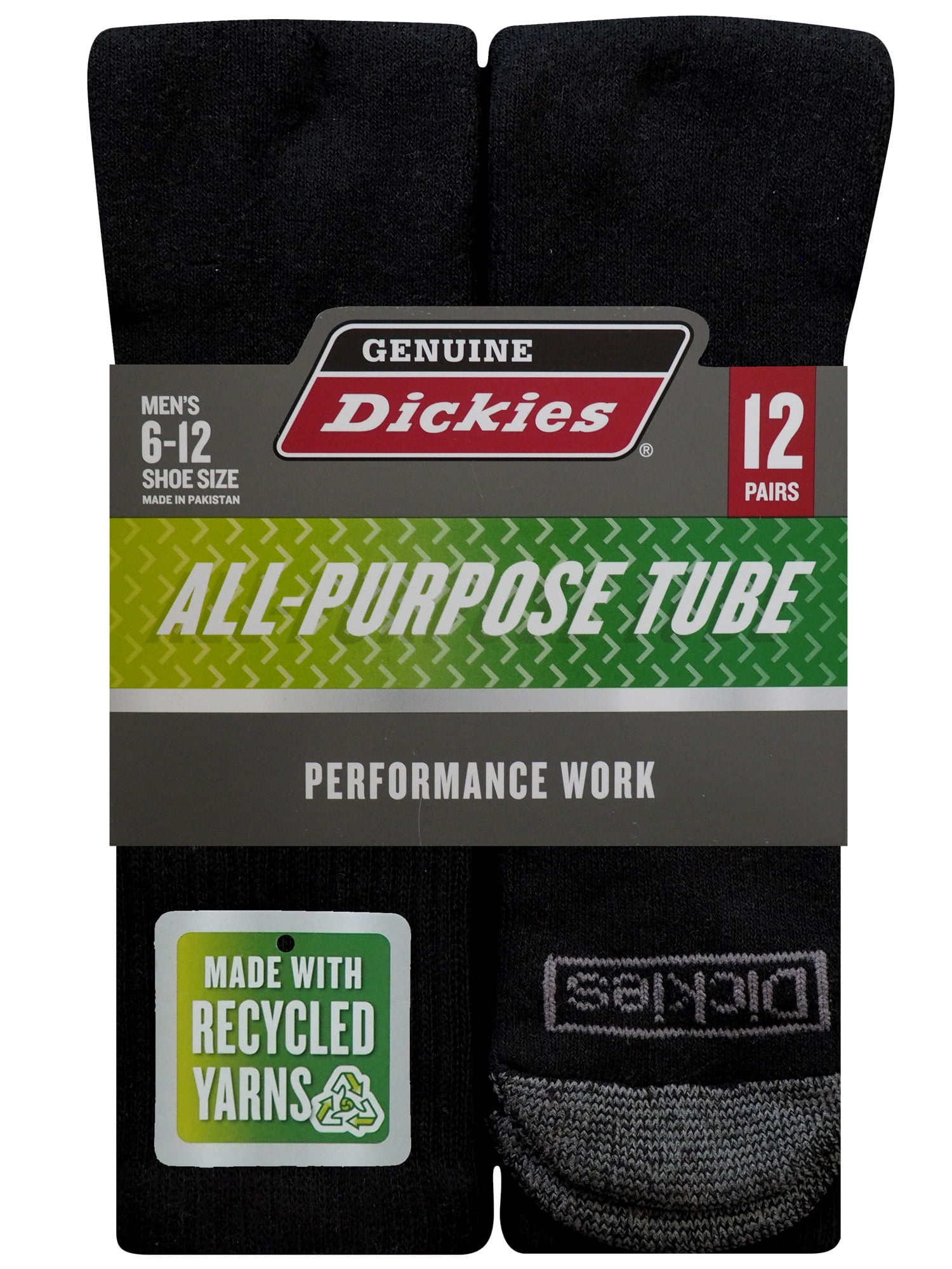Dickies 12-Pack Work Tube Socks - Walmart Business Supplies
