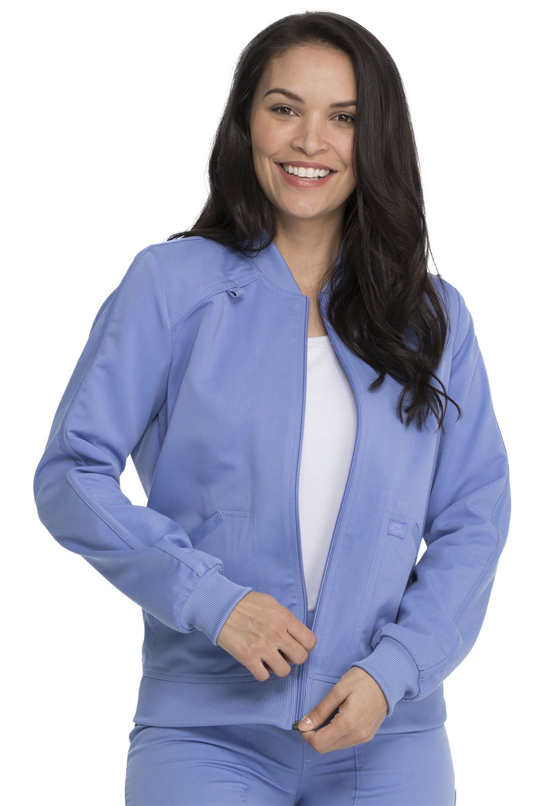 Dickies Balance Scrubs Jacket For Women Zip Front DK365 - Walmart.com
