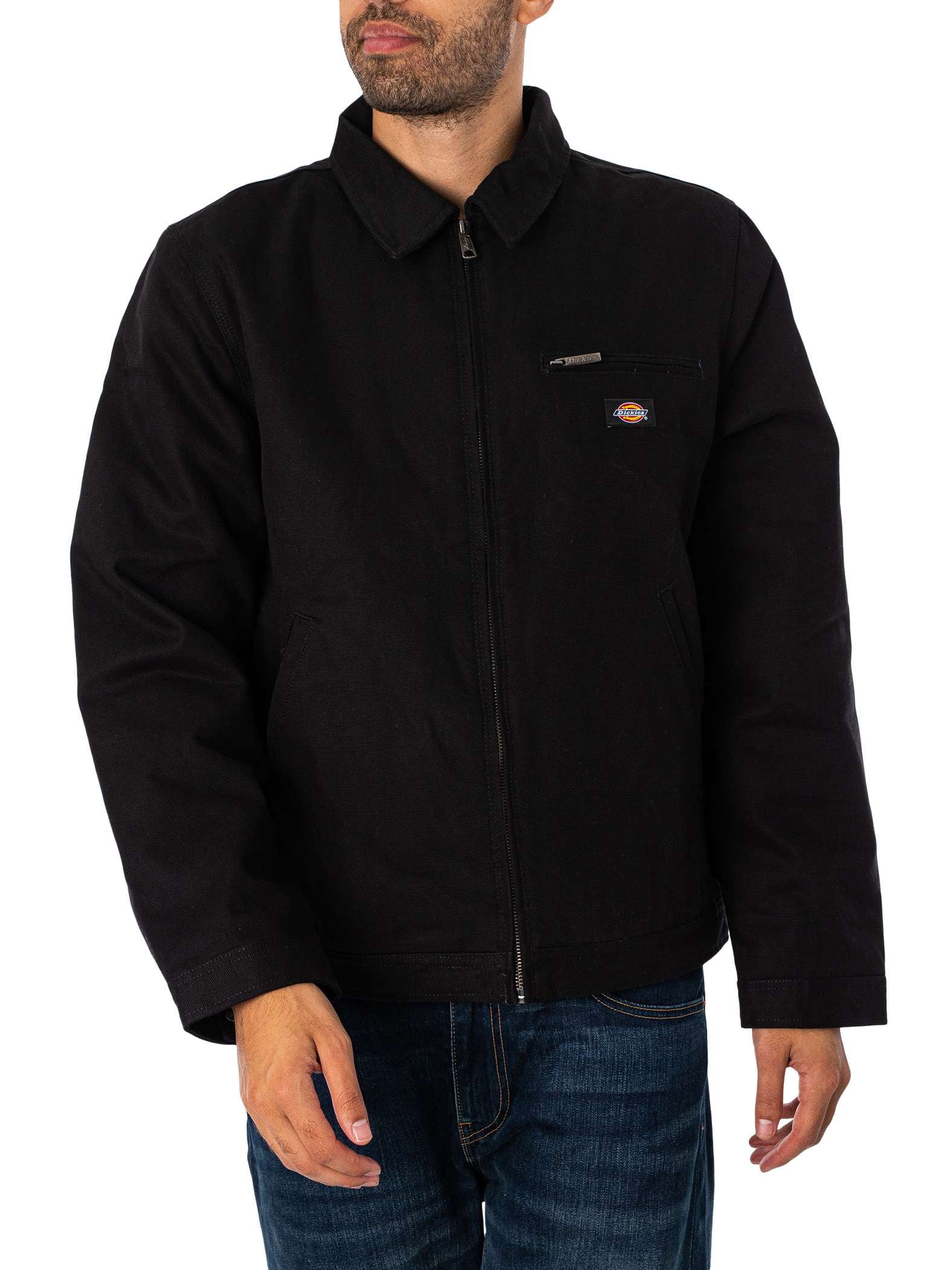 Dickies Duck Canvas Painter Jacket, Black - Walmart.com