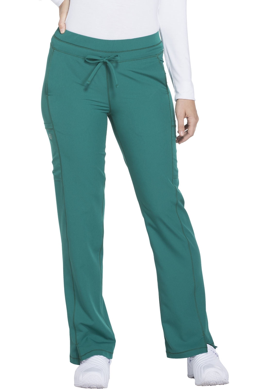 Dickies Dynamix Medical Scrubs Pant for Women Mid Rise Straight Leg Drawstring DK130 - Walmart.com