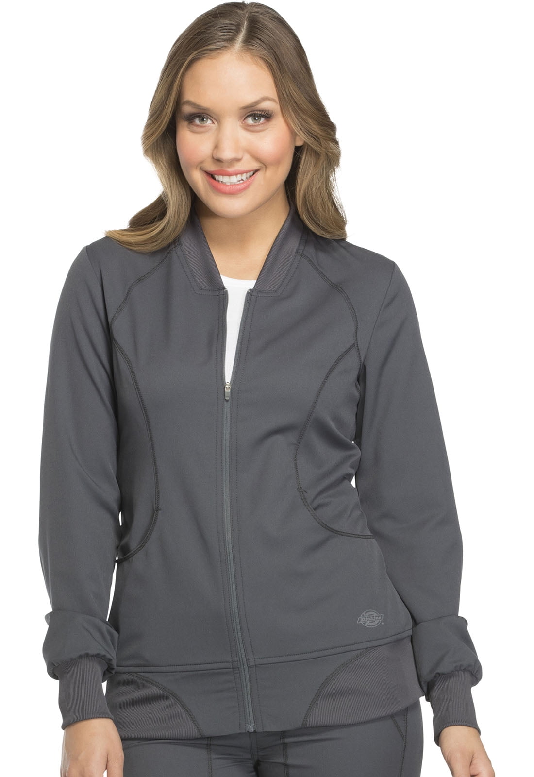 Dickies Dynamix Scrubs Warm Up Jacket for Women Zip Front DK330 ...