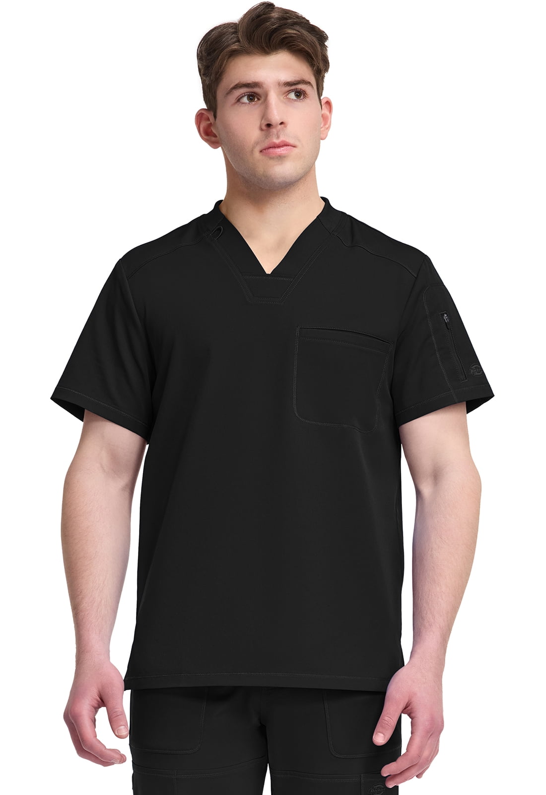 Dickies Dynamix Scrubs for Men, Athletic-Inspired V-Neck Chest Pocket ...
