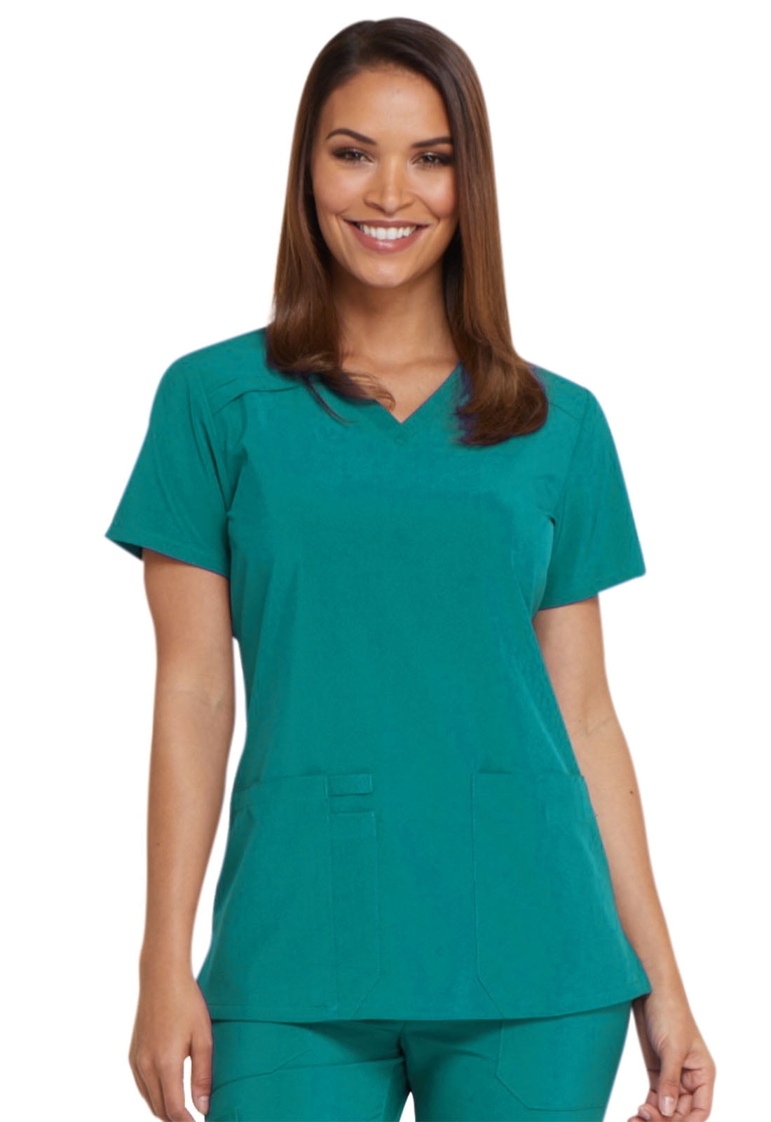 Dickies EDS Essentials Scrubs, V-Neck Womens Tops with Four-Way Stretch ...