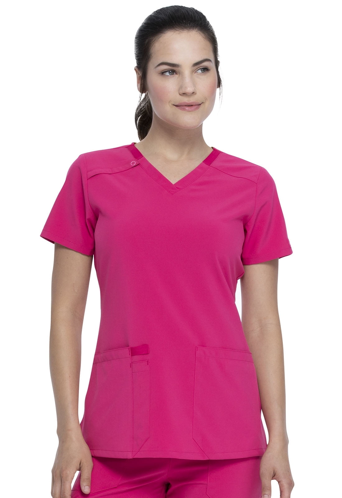 Dickies EDS Essentials Scrubs, V-Neck Womens Tops with Four-Way Stretch ...
